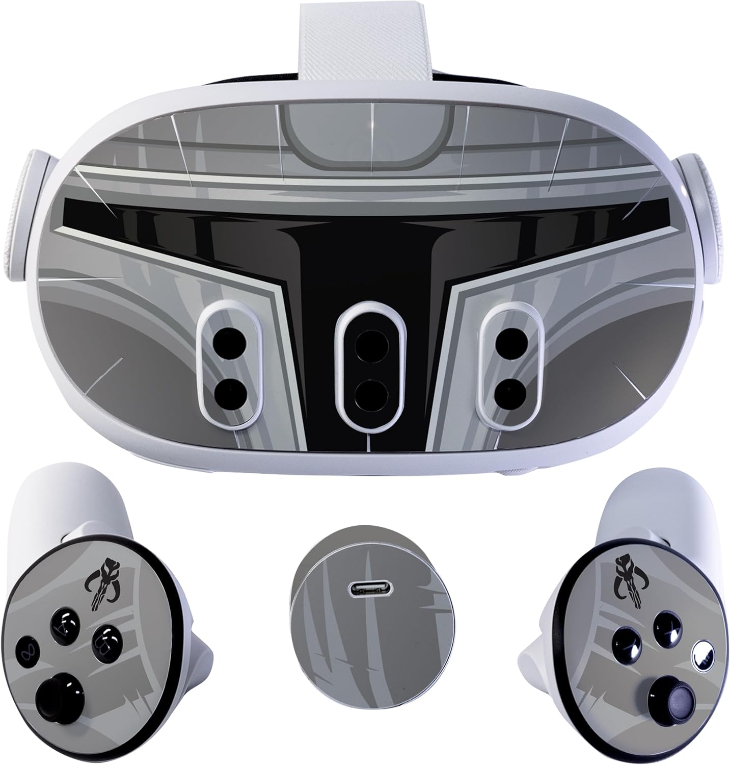 Amazon.com: VR Headset Man Helmet Skin and Accessories Stickers Kit ...