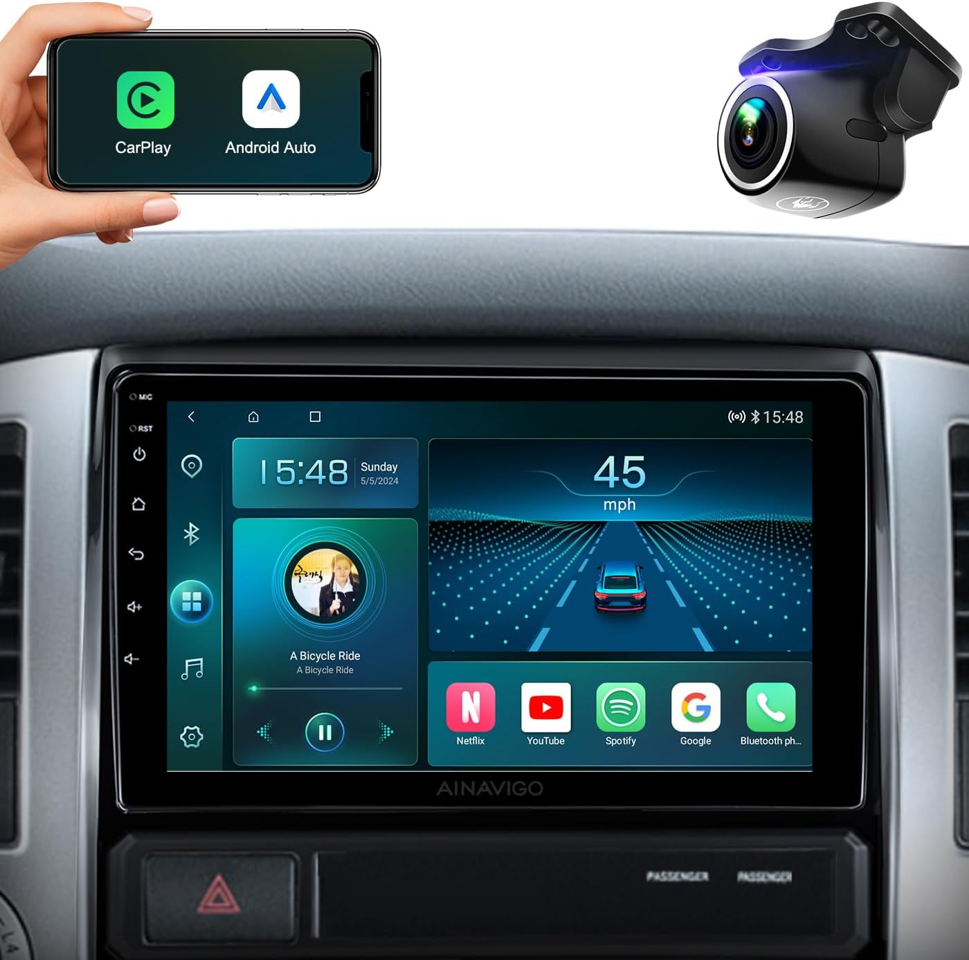 Amazon.com: Qualcomm 8 Core 9 inch Car Radio Stereo for Toyota Tacoma ...