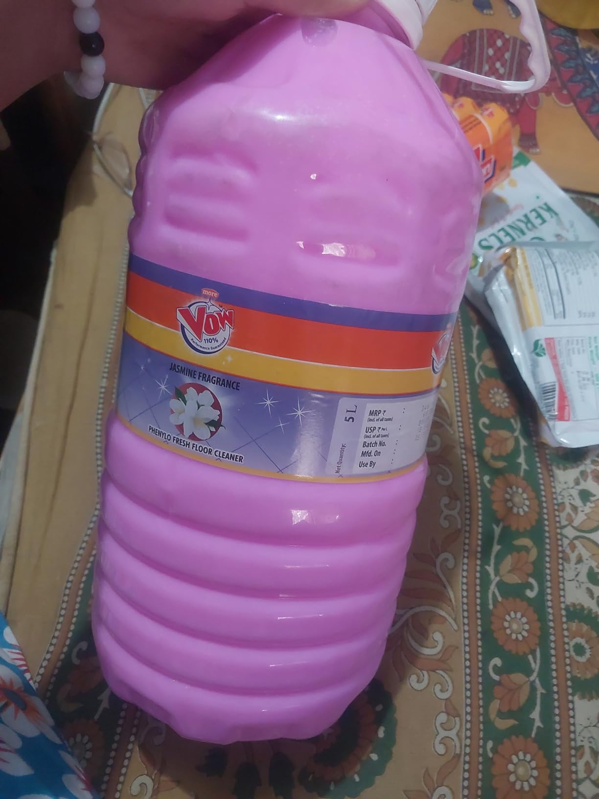 Vow Jasmine Phenylo Fresh Floor Cleaner - 5000ml Bottle : Amazon.in ...