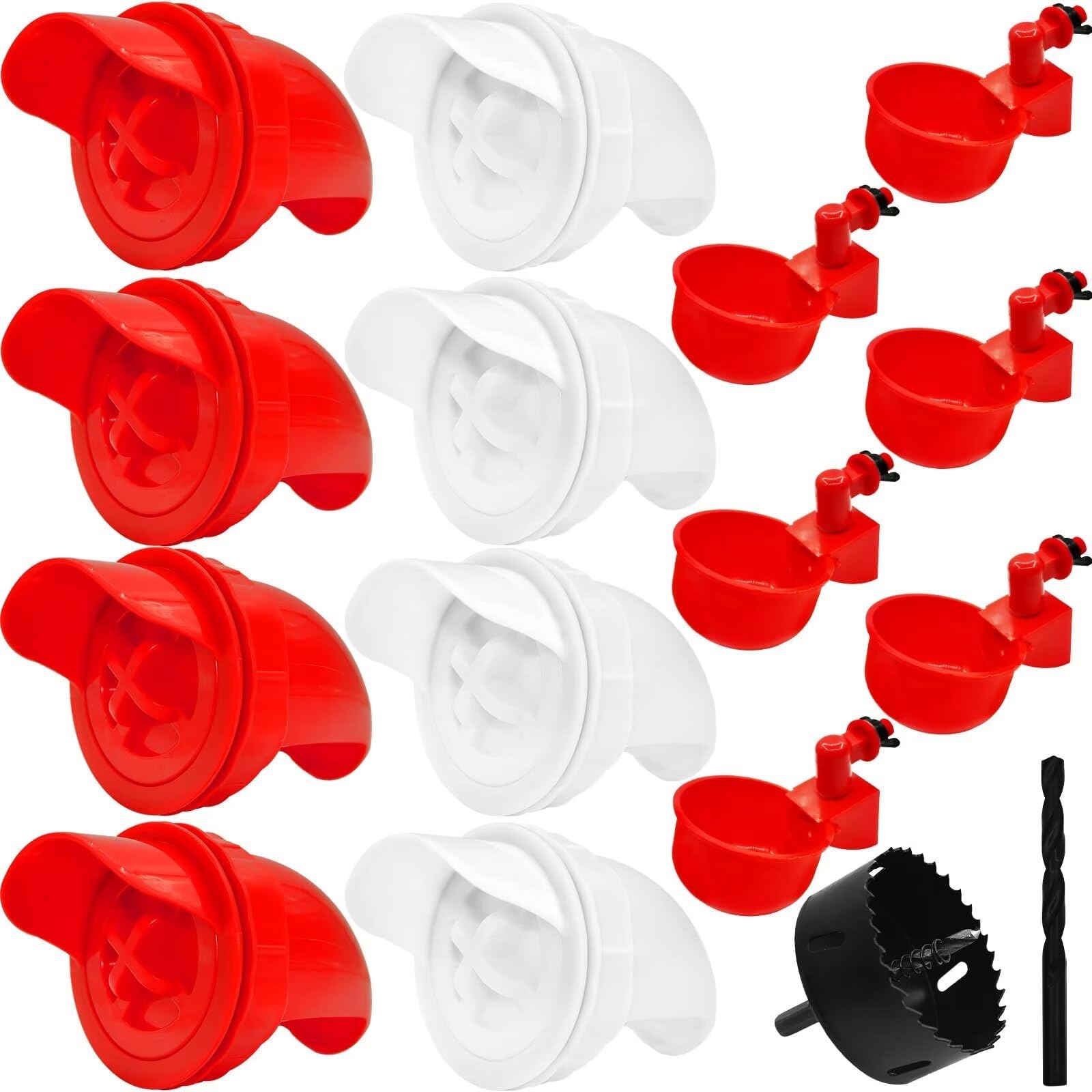 Amazon.com : DIY Chicken Feeders and Water Cups No waste Kit - 8Pcs ...