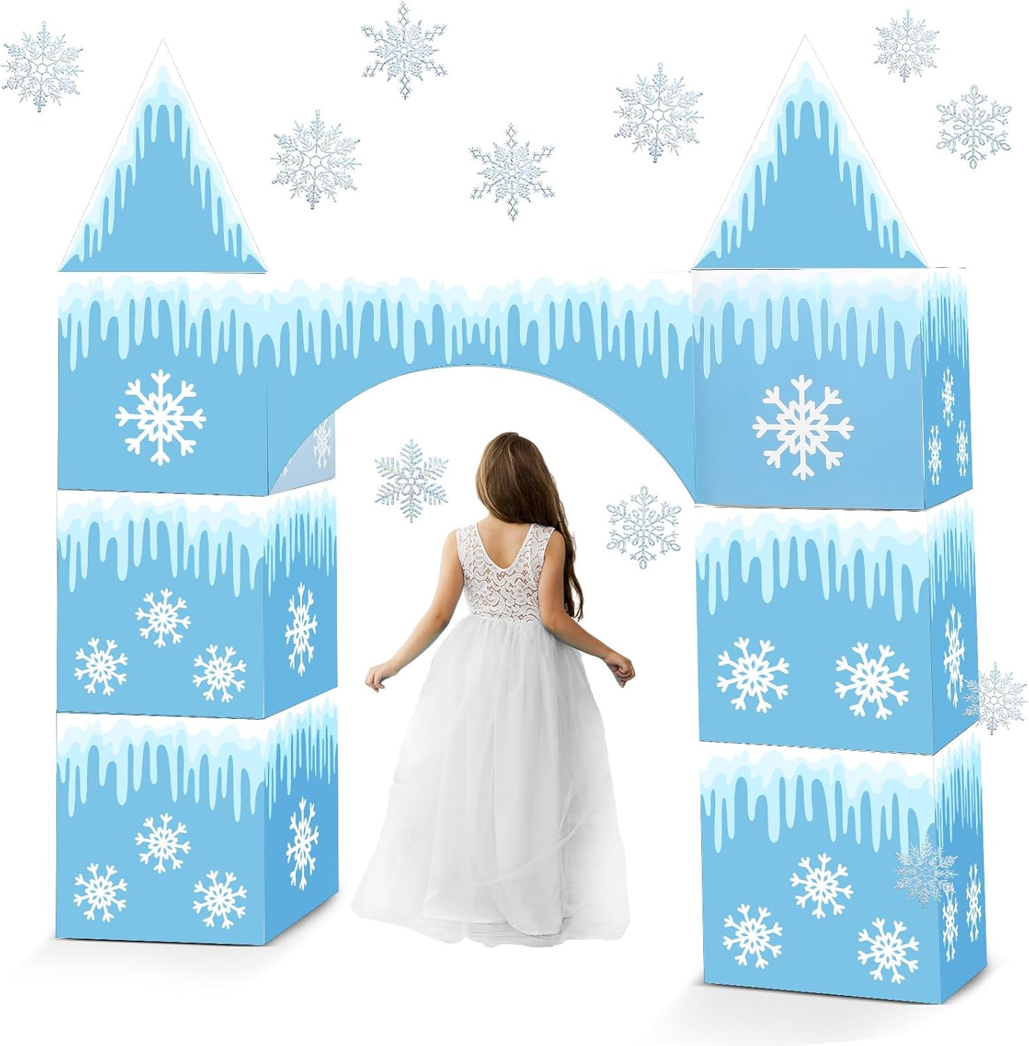 Amazon.com: Bucherry 9 Pcs Winter Birthday Party Decorations Princess ...