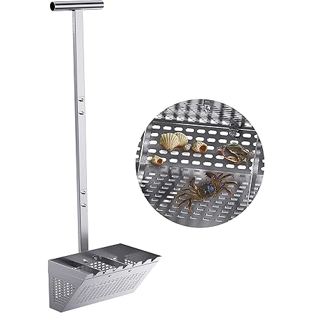 Amazon.com : Sand Fleas Rake, Stainless Steel Sand Sifter, Detachable ...