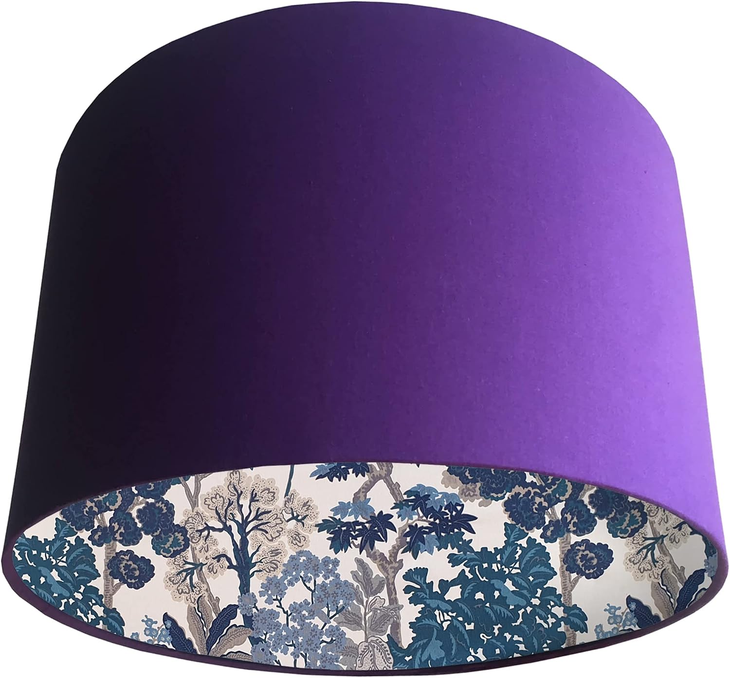 Blue Light Shade with Choice of Colour and Tree Themed Nature Design ...