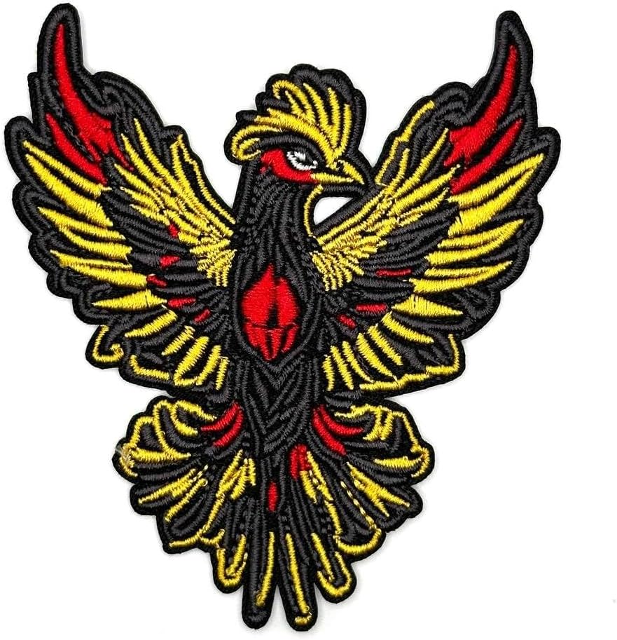 Amazon.com: Generic 3.5"" Phoenix Iron On Patch - Embroidered Phoenix ...