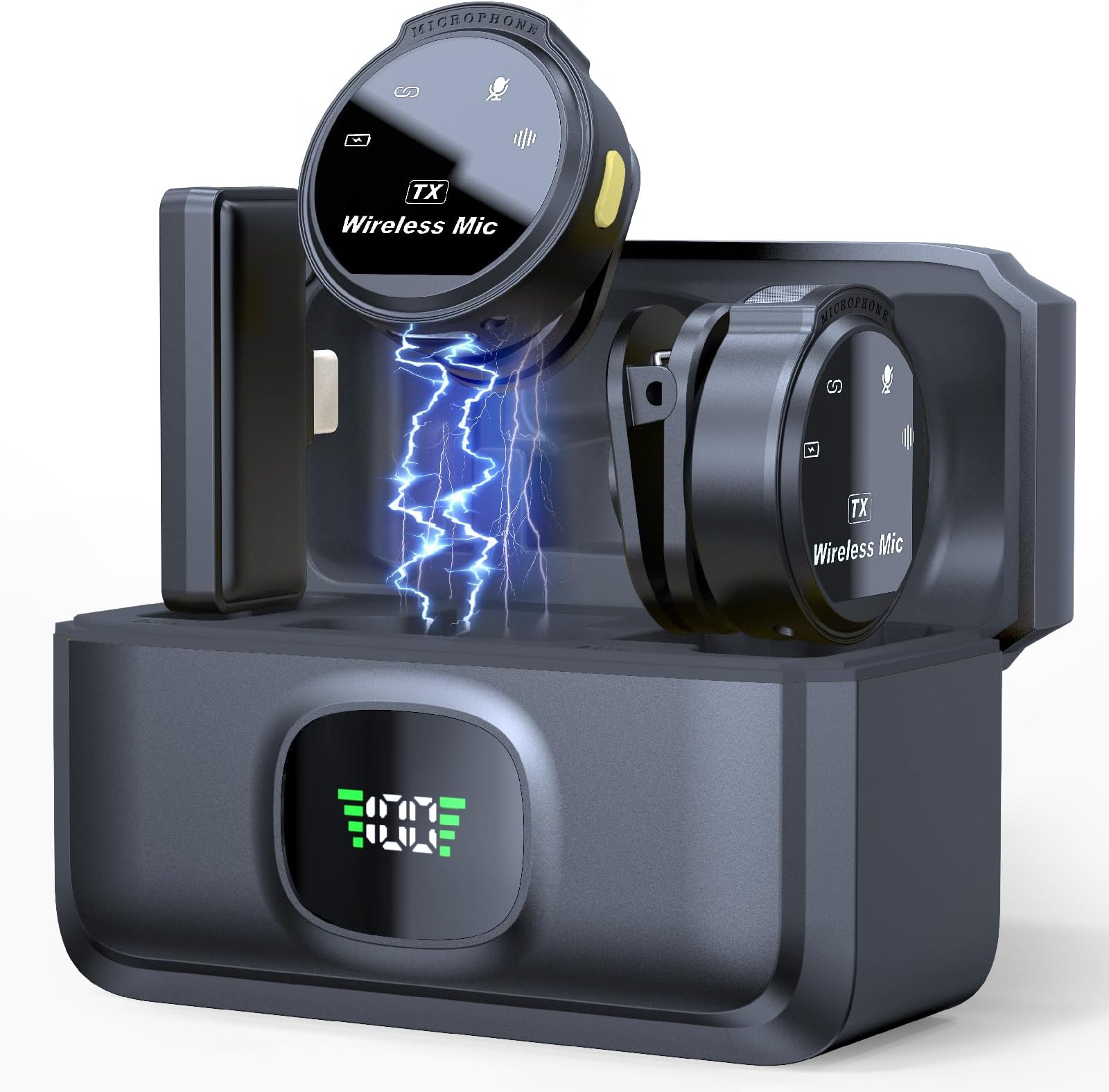 Amazon.com: 7RYMS iRay DW40 Four-channel Wireless Lavalier Microphone ...