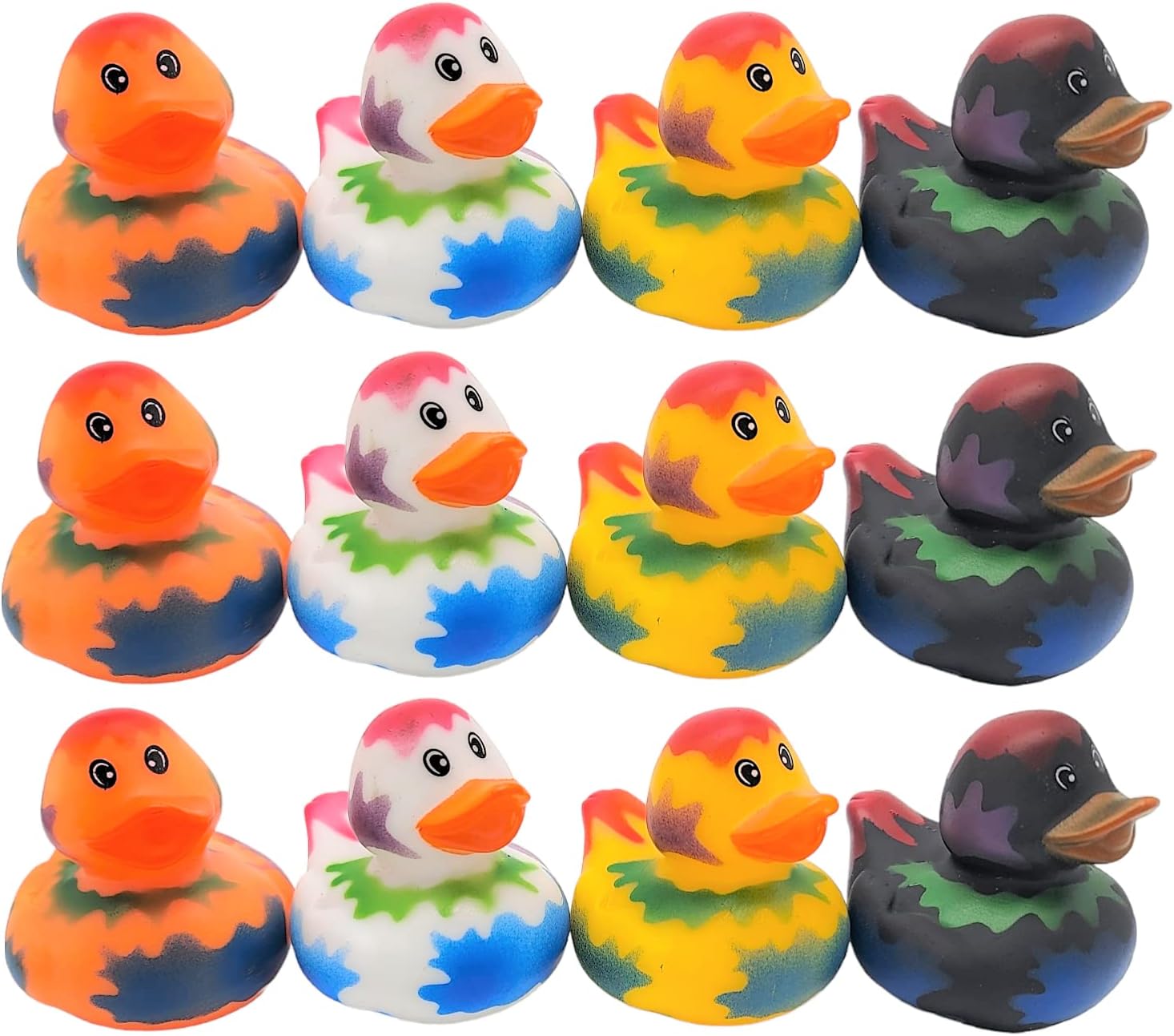 Amazon.com: Cool Rubber Duckies (2") Standard Size. (12 Pack) Cute Duck Bath Tub Pool Toys ...