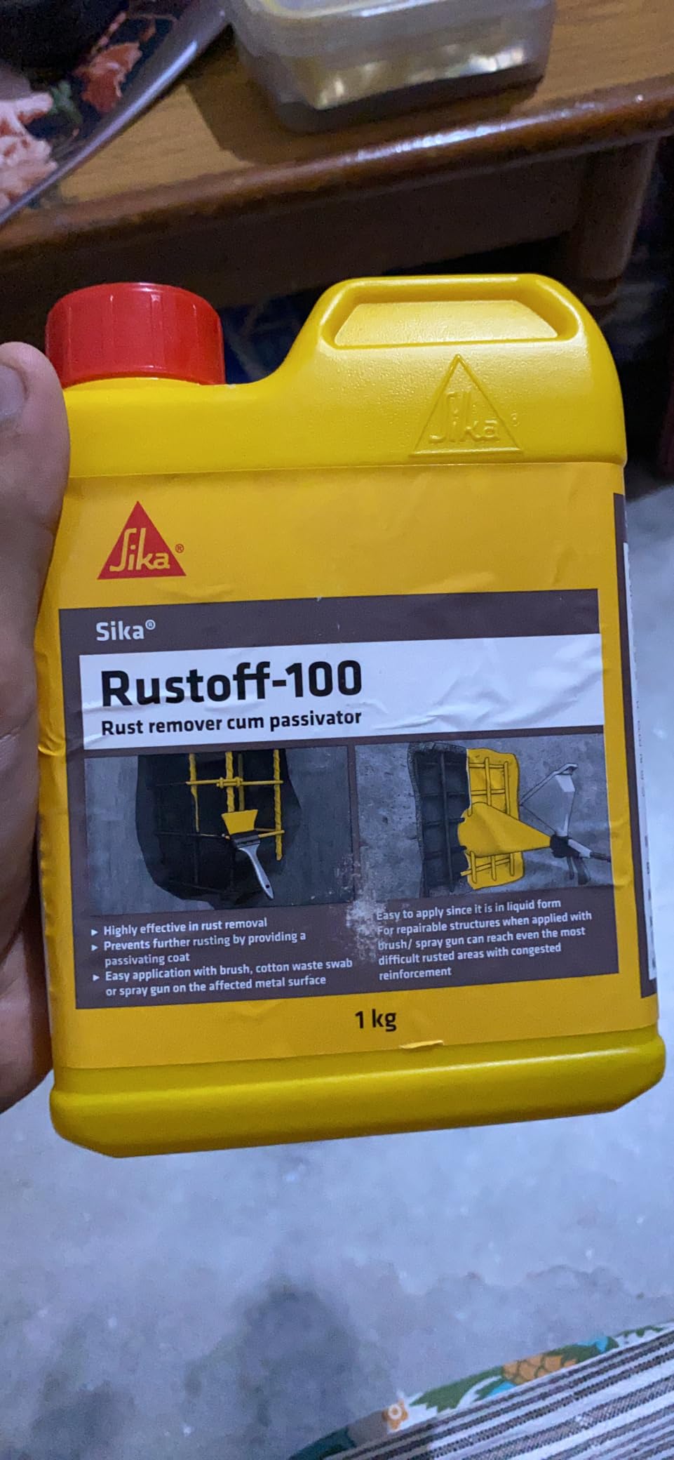 Sika Rustoff-100, Rust remover cum passivator liquid, easy-to-apply ...