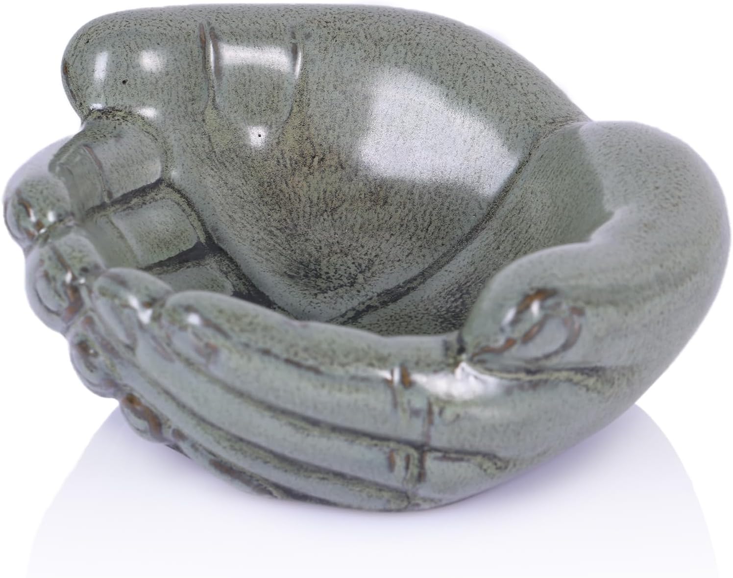 Amazon.com: Creative Co-Op Cast Iron Hands Dish with Rust Finish : Home ...