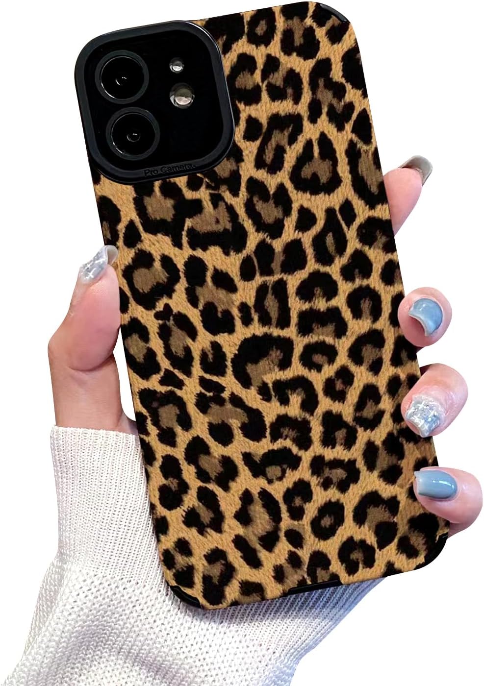 Reownest for iPhone 12 Case Cute Brown Leopard Pattern Leather ...