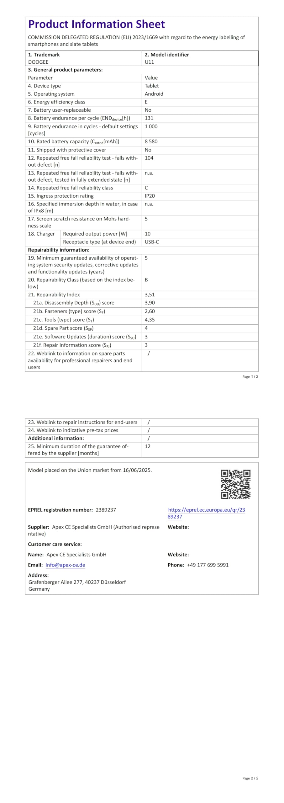 ATOOZ for DOOGEE T30 Pro/T40 Tablet Case 11 Inch,Soft Silicone Case for ...