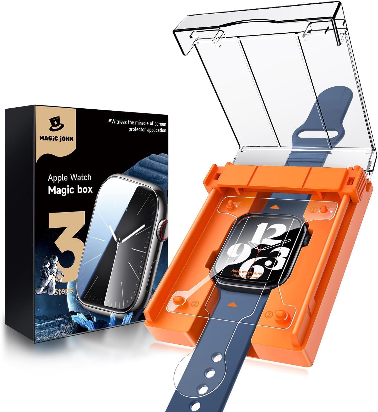 Amazon.com: MAGIC JOHN 2 Pack for Apple Watch Ultra/Apple Watch Ultra 2 ...