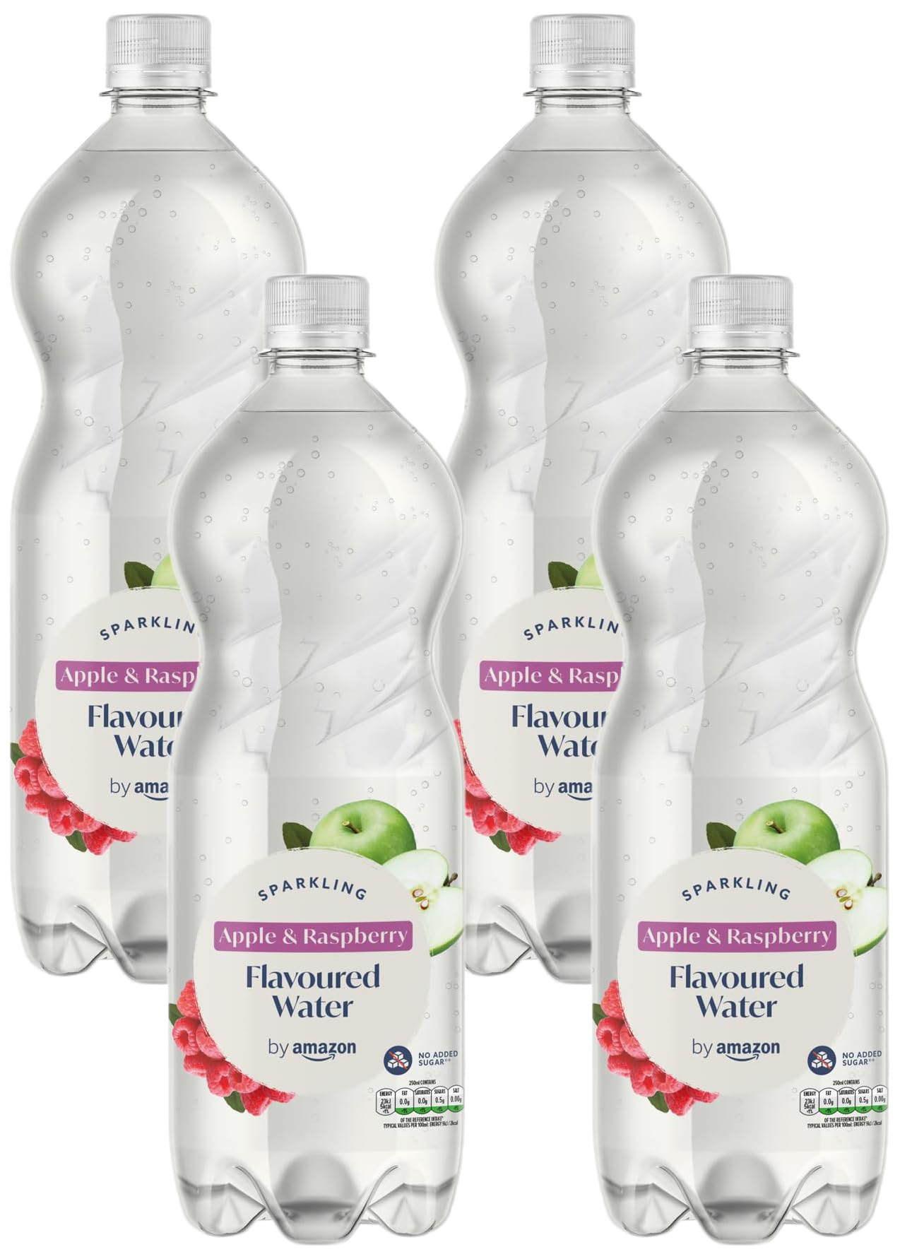 by Amazon Apple & Raspberry Flavoured Water, 1L (Pack of 4) : Amazon.co ...