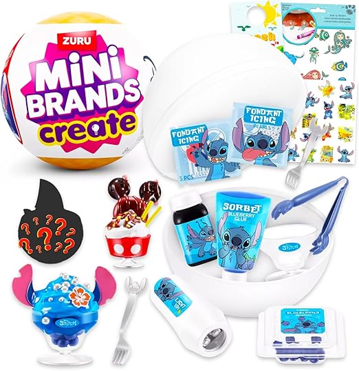 Amazon.com: Zuru Mini Brands Disney Create Mystery Toy Set - Bundle ...
