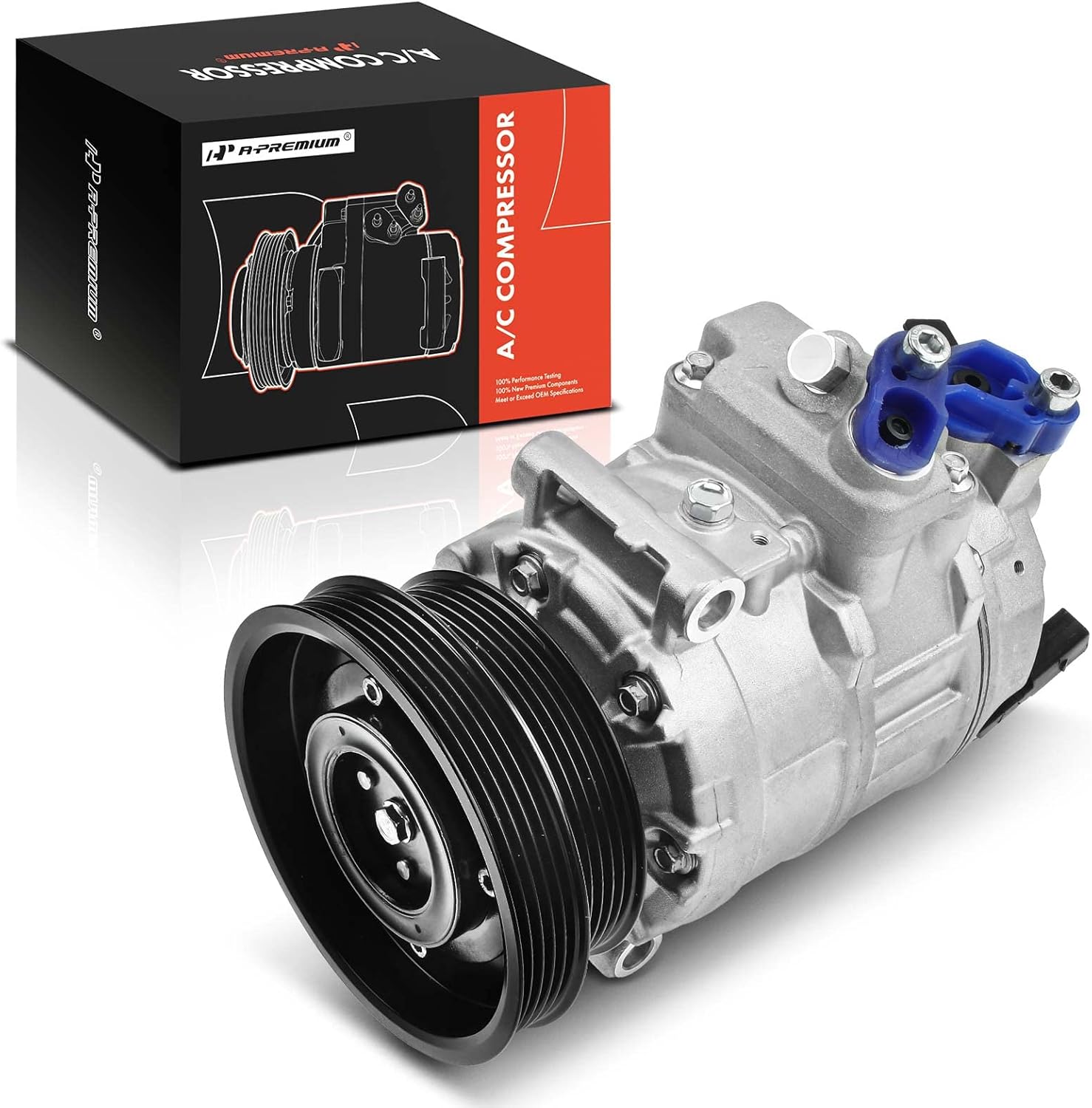 A-Premium Compresor de aire acondicionado con embrague compatible con ...