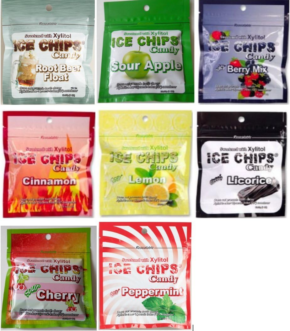 Amazon.com : New! Ice Chips Candy in Resealable Packets, 3 Pack Variety ...
