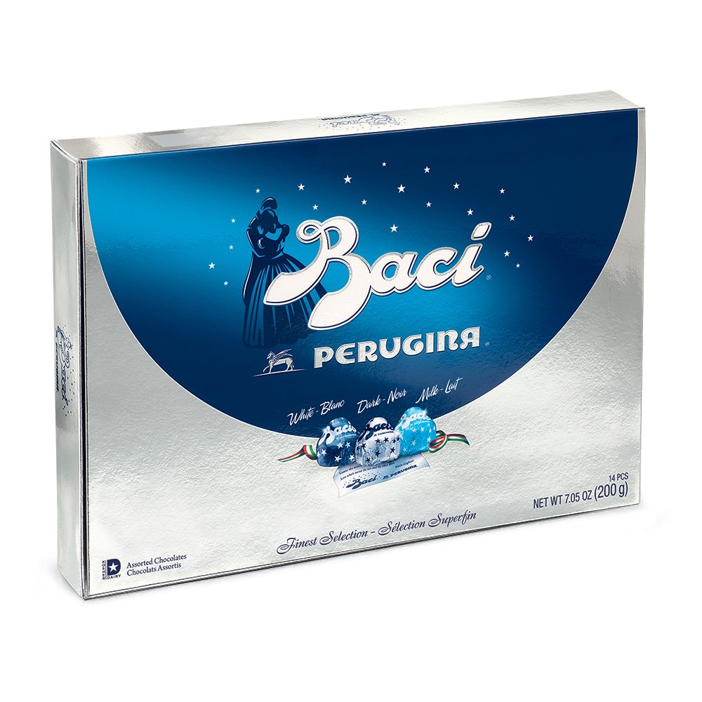 Amazon.com: Baci Perugina Assorted 14 Piece Box Dark, White & Milk ...
