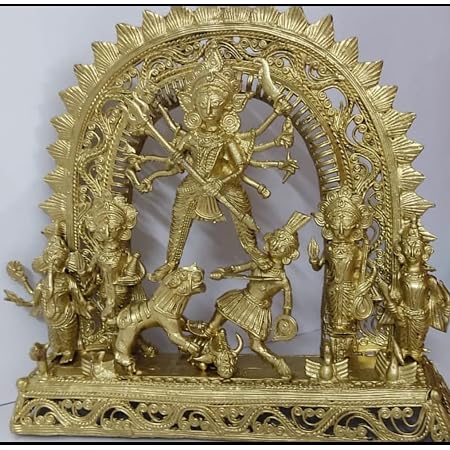 Buy Dokra Maa Durga | Bengal Dokra Art | Handcrafted Brass Durga ...