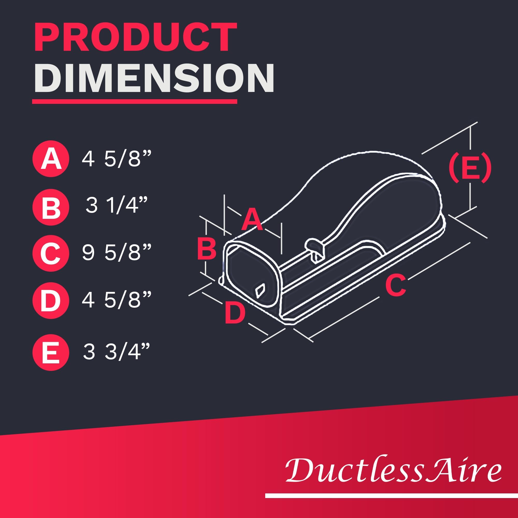 Snapklik.com : DuctlessAire 3" Wall Cap Cover For Mini Split AC/Heating ...