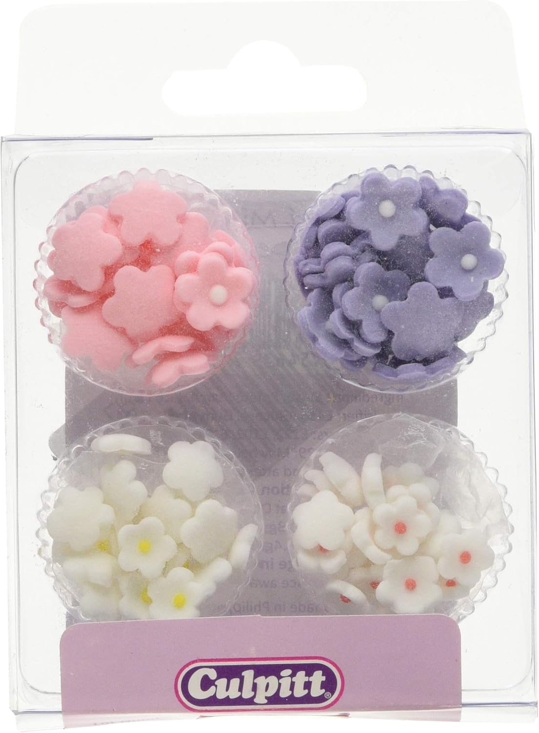 Amazon.com: Culpitt Mini Flowers Assorted Sugar Pipings, 6mm and 10mm ...