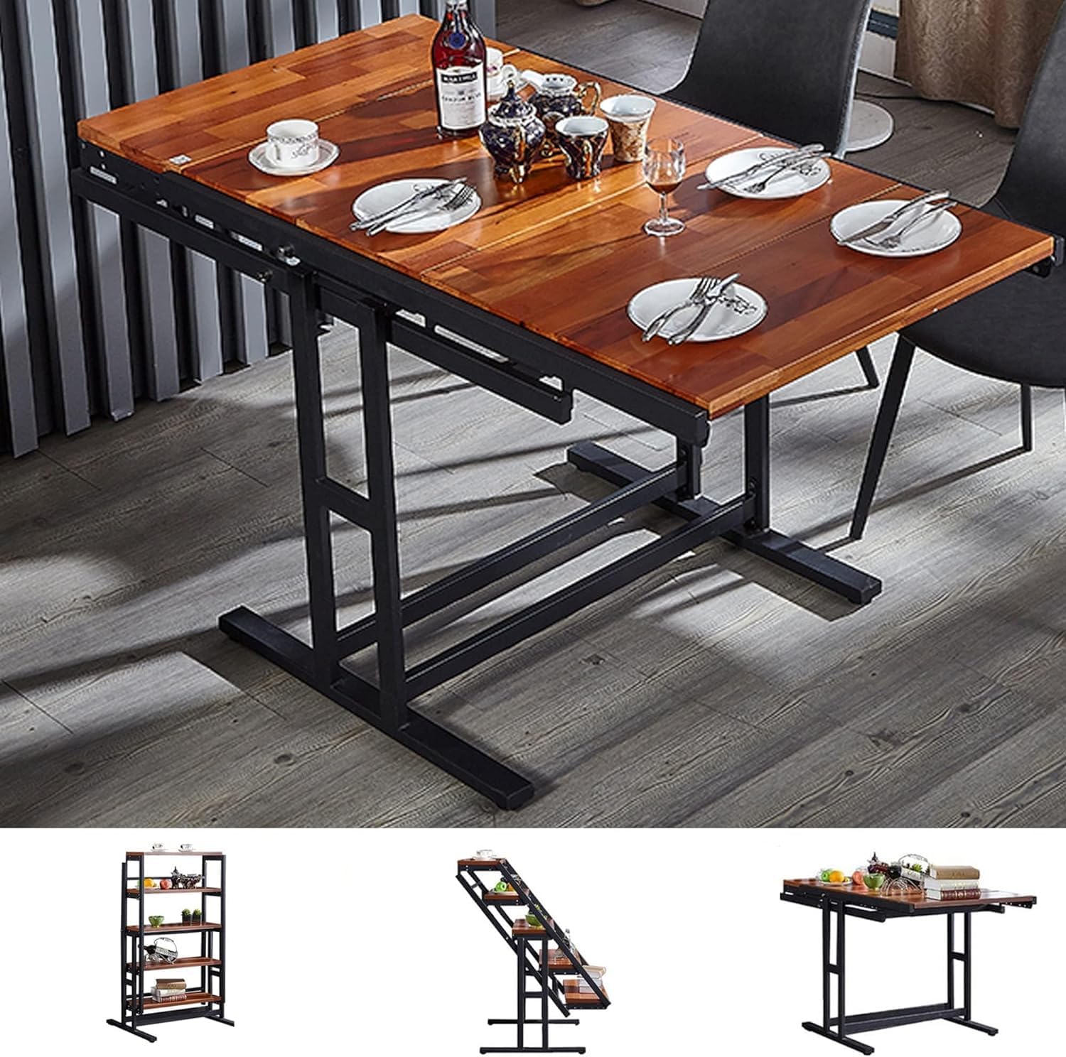 Amazon.com - Organizedlife Extendable Dining Table Convertible 2 in 1 ...