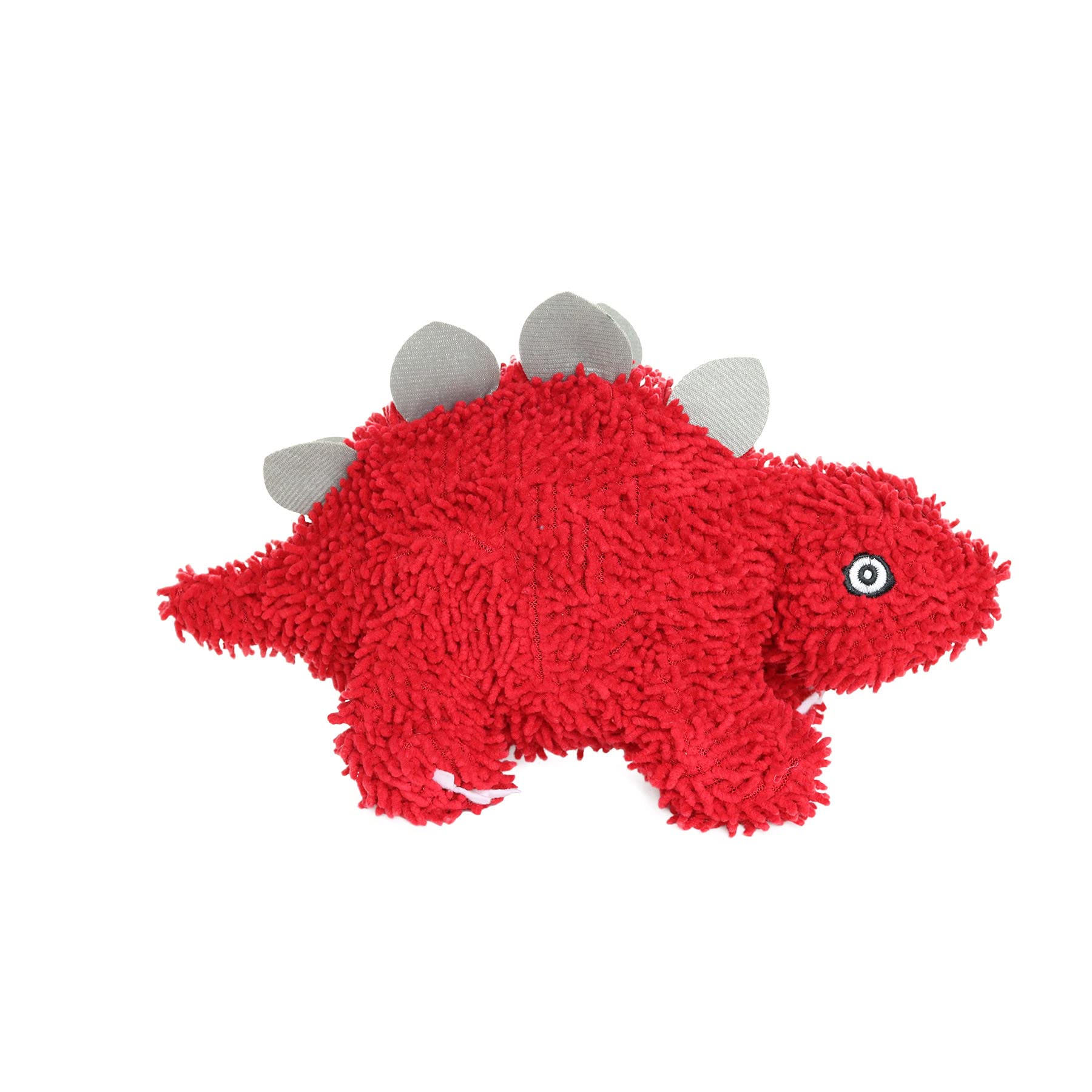 Pet Supplies : MIGHTY- Microfiber Ball Medium Stegosaurus – Made with Squeaker Balls and Minimal ...