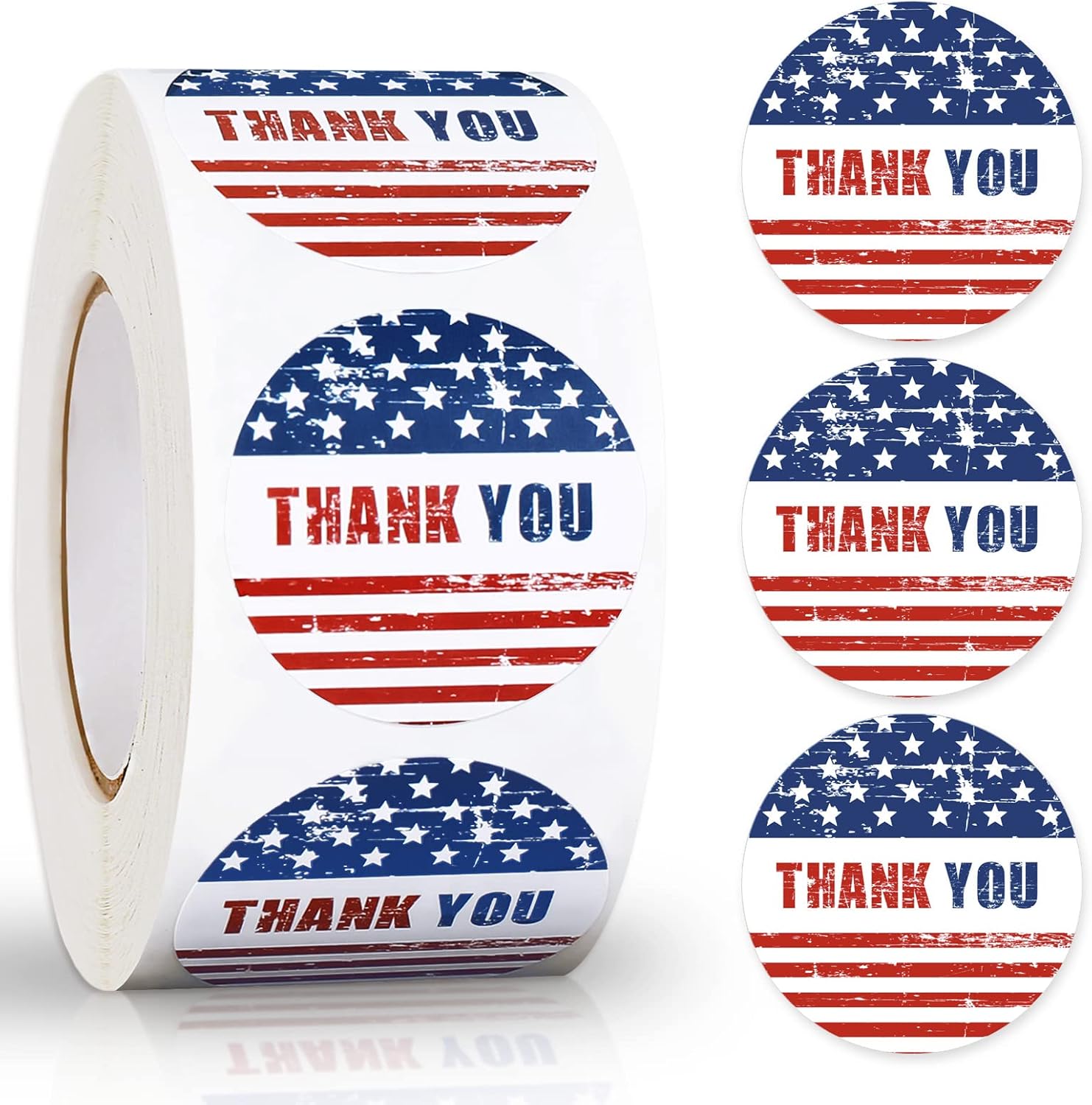 Amazon.com: Whaline 500Pcs Patriotic Thank You Stickers Vintage ...