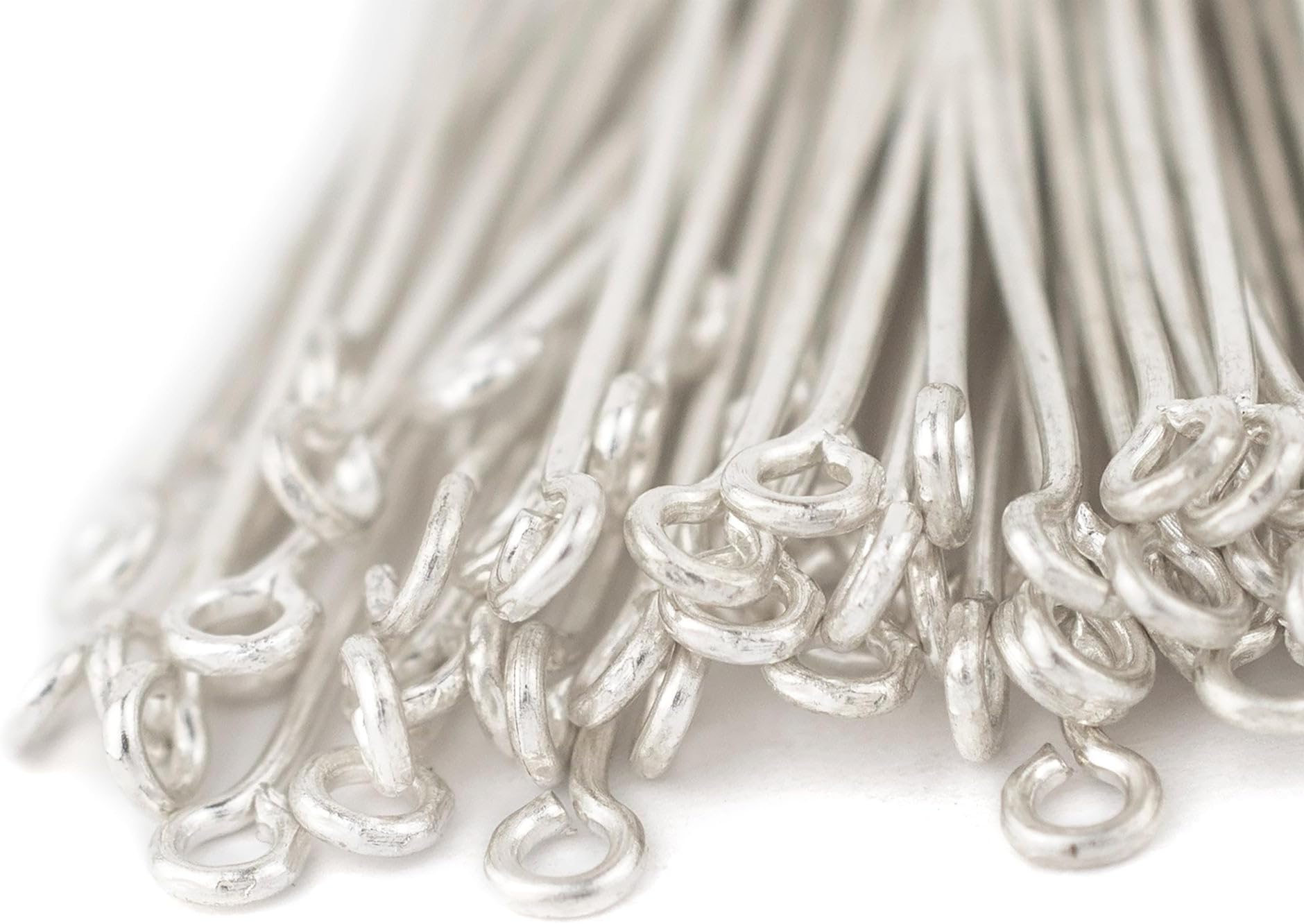 Amazon.com: BEADIA Open Eye Pins Silver Head Pins for DIY Jewelry ...