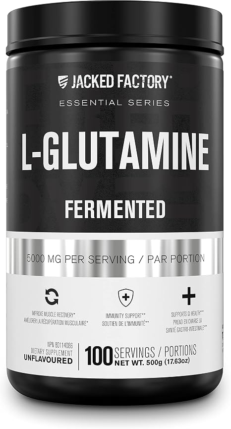 L-Glutamine Powder 500g, 100 Servings - Vegan Fermented L Glutamine for ...