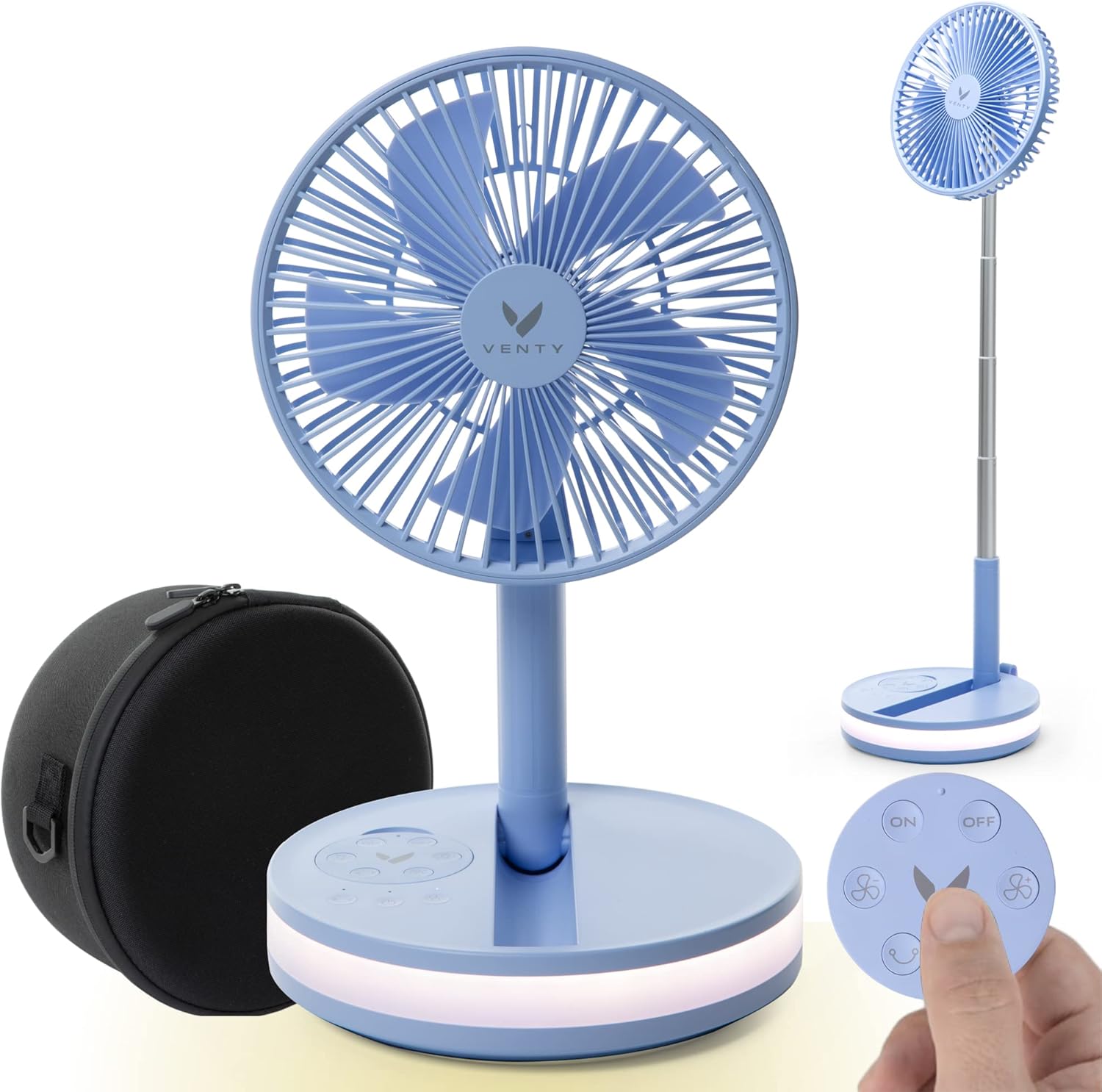 Original VENTY Portable Fan - Wireless Battery Operated Fan With 4 ...