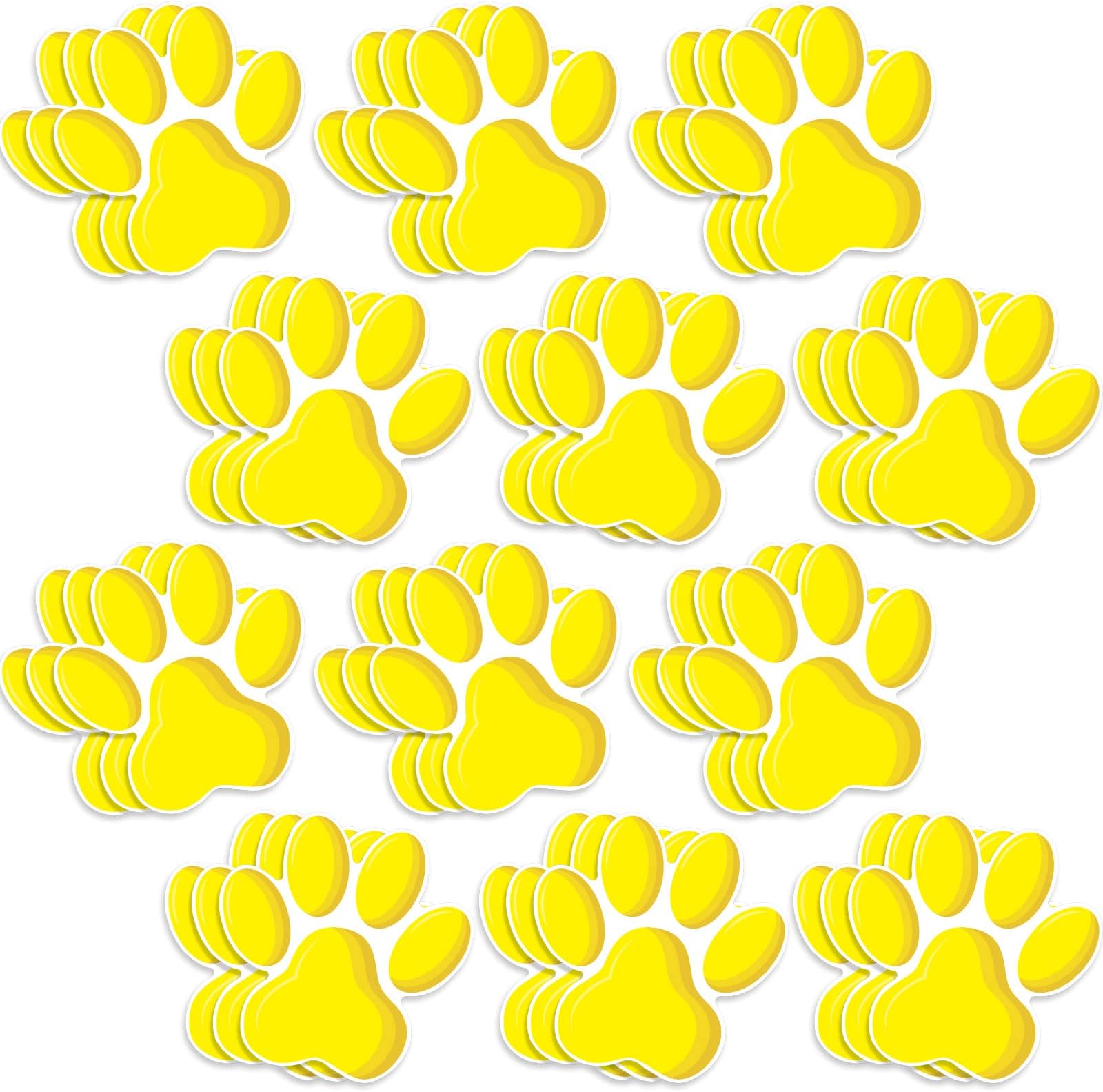 Amazon.com: Junkin 60 Pcs Mini Paw Prints Cutouts Accents Decor ...