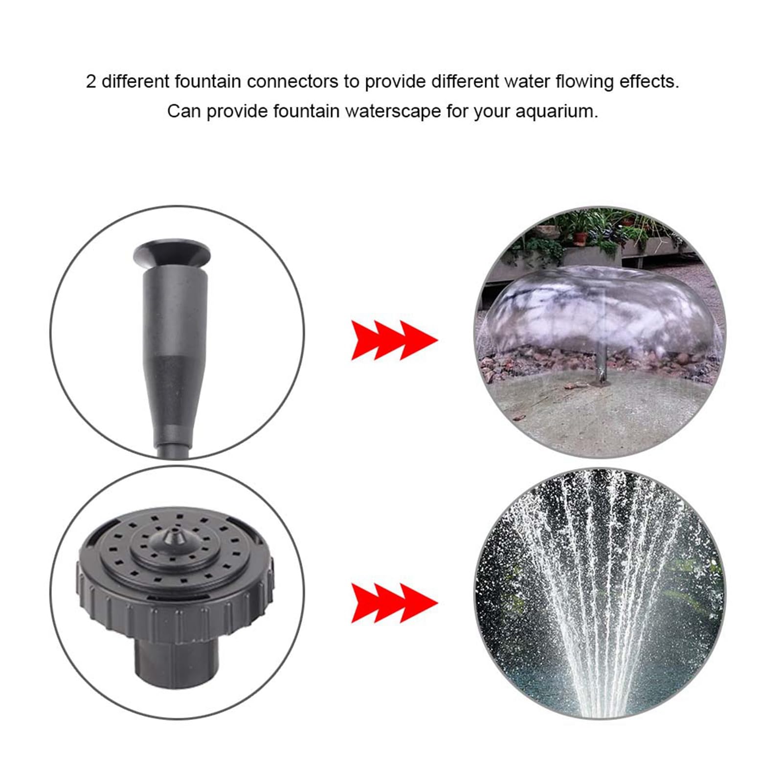 Tyenaza Multifunction Aquarium Pond Pump, Water Fountain