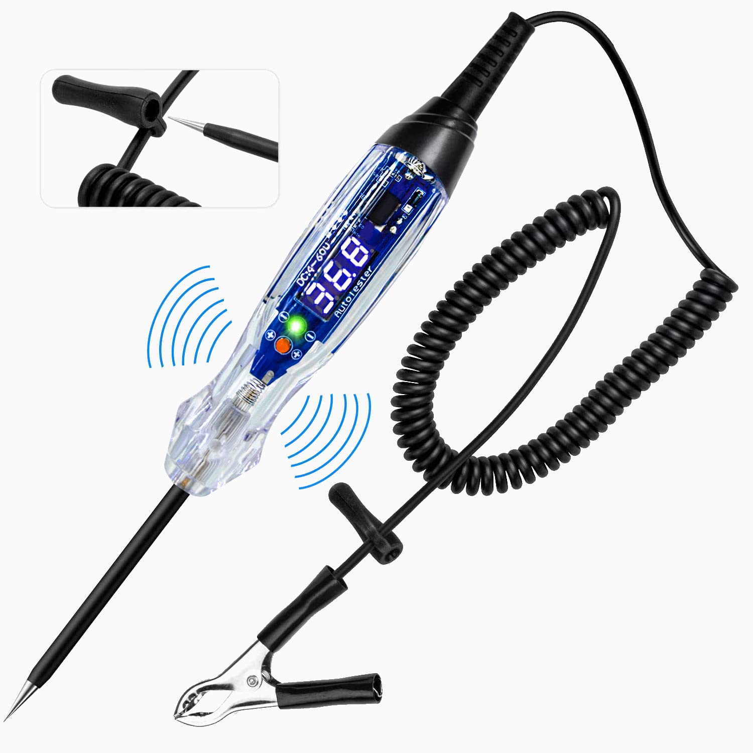 ATOBLIN Buzzer Test Light Automotive, 4-60V DC LED Digital Circuit ...