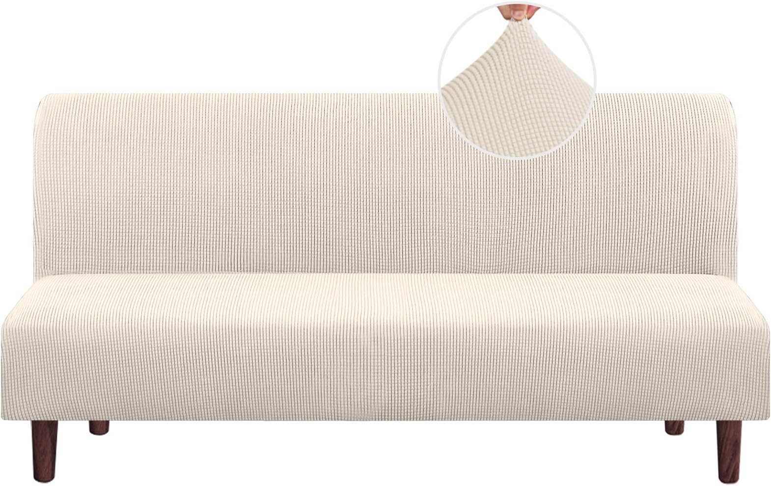 Amazon.com: LANE LINEN Armless Futon Cover - Easy Stretchable Futon ...