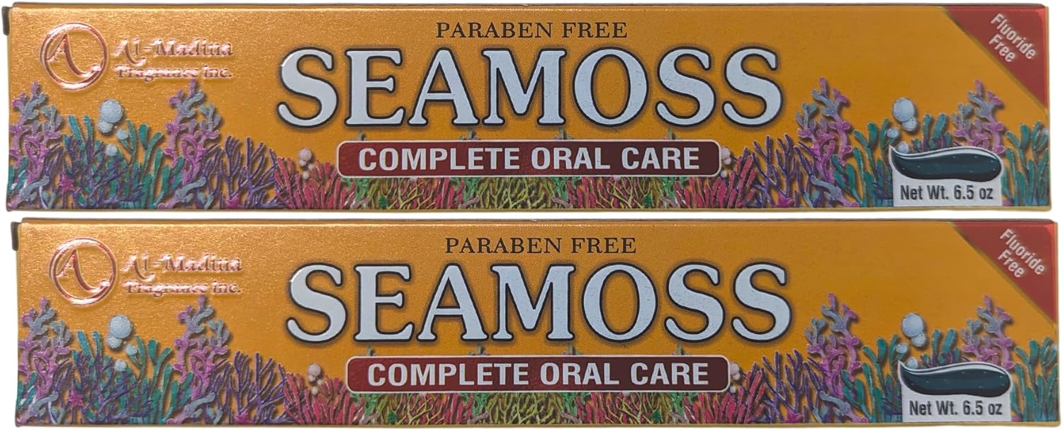 Amazon.com: Seamoss Toothpaste with Clove, Tea-Tree, Neem, Babool, and ...