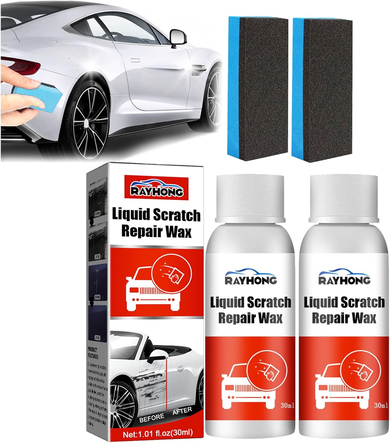 Amazon.co.jp: 【Casaba】傷修復ワックス rayhong、傷修復ワックス 傷を修復 車体ケア ツヤ出し 費用節約 使い方簡単 ...