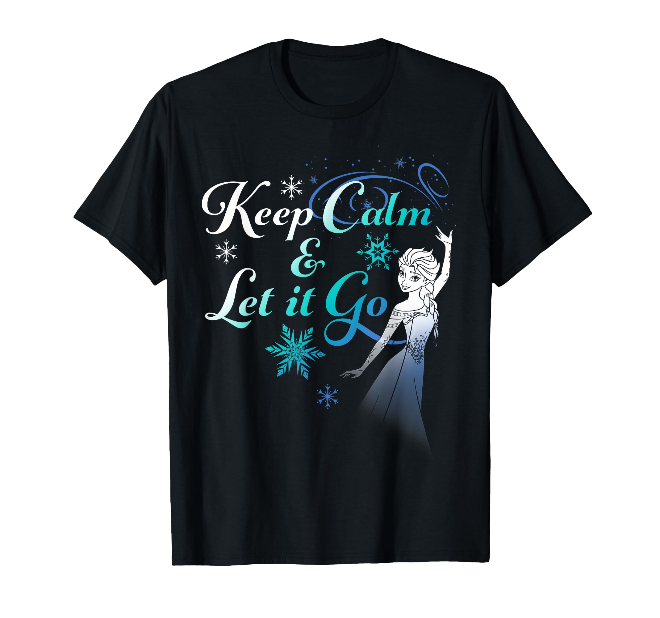 Amazon.com: Disney Frozen Elsa Keep Calm & Let It Go Snowflake Portrait ...