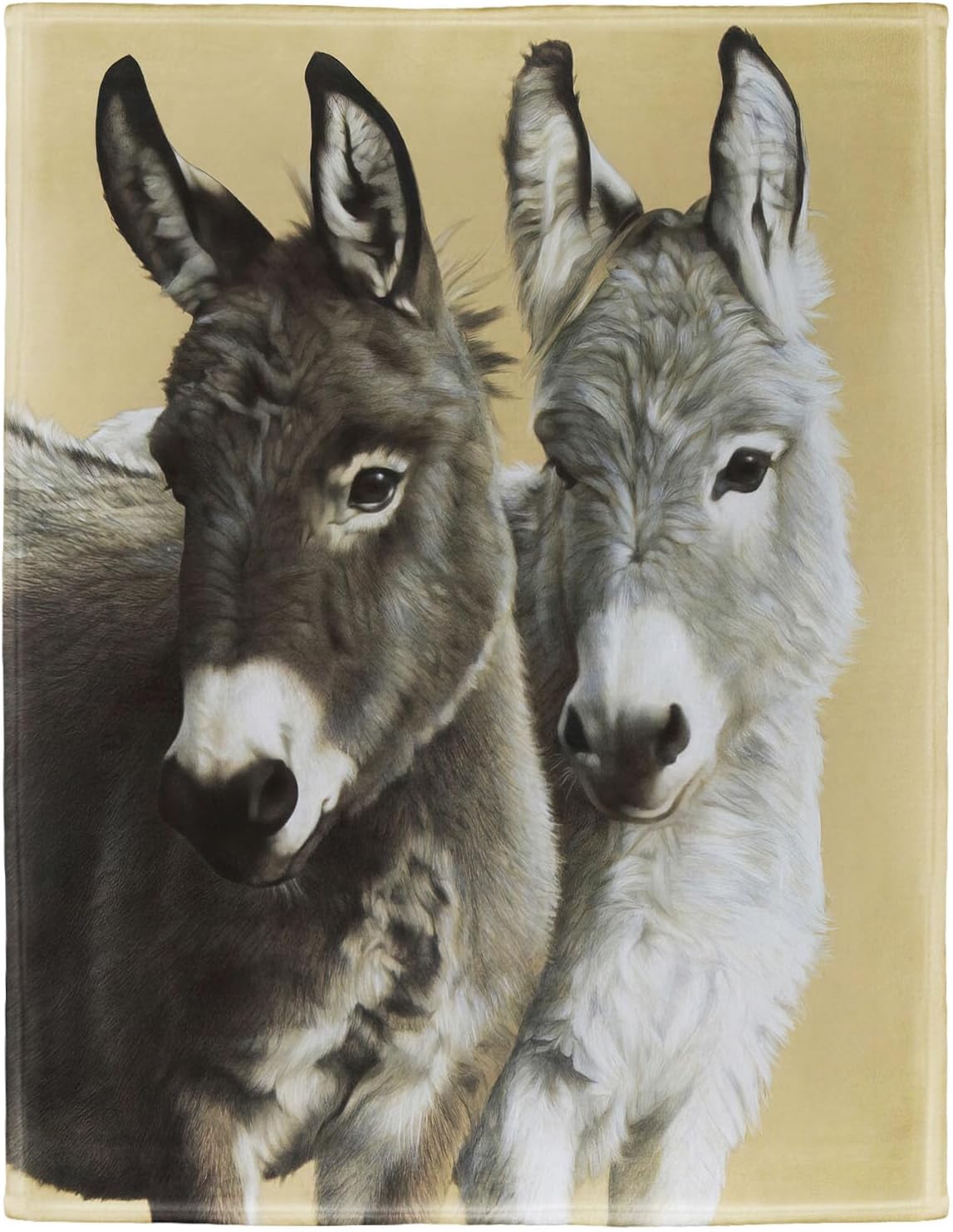 Amazon.com: Rstick Donkeys Blanket Cute Animals Fleece Blanket Soft ...