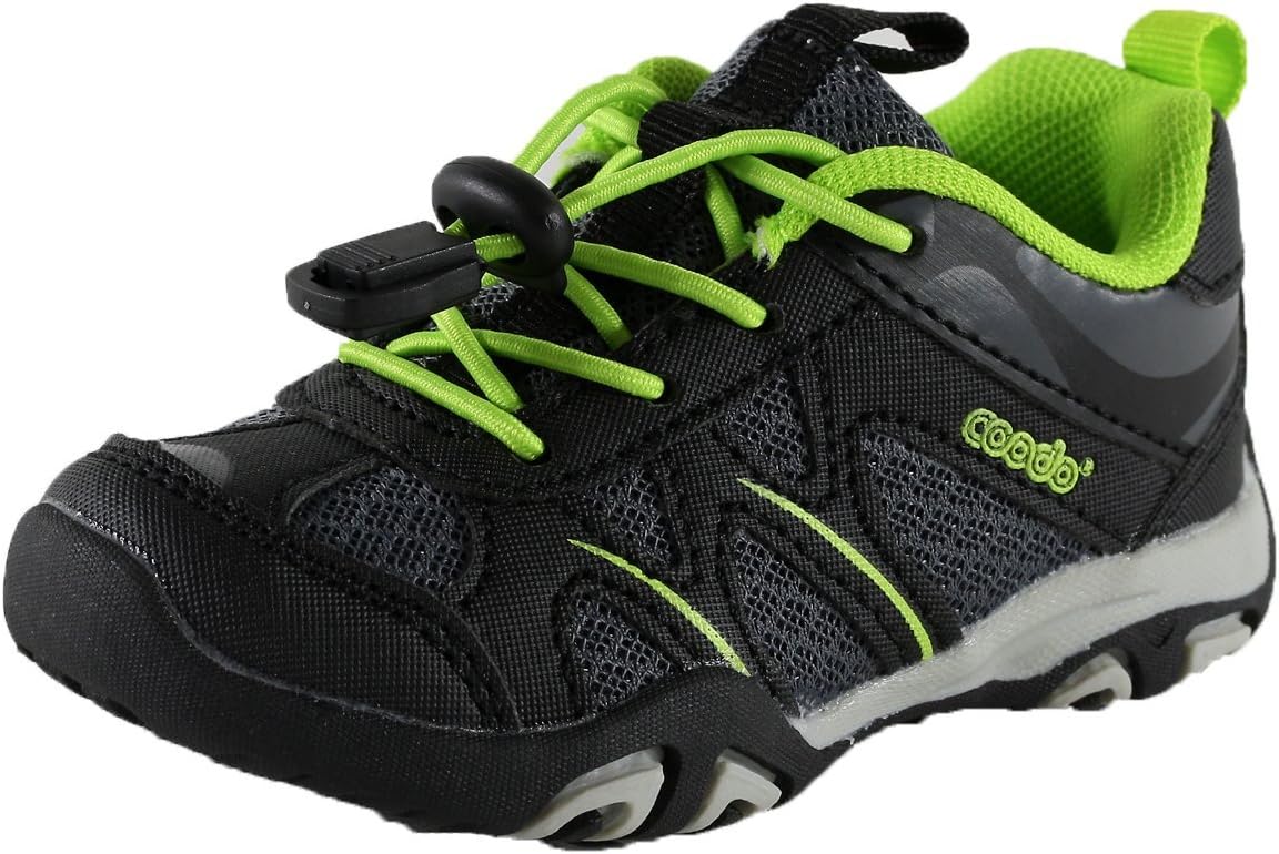Amazon.com | COODO Boys Toddler P4137 Athletic No Tie Shoe Sneaker ...