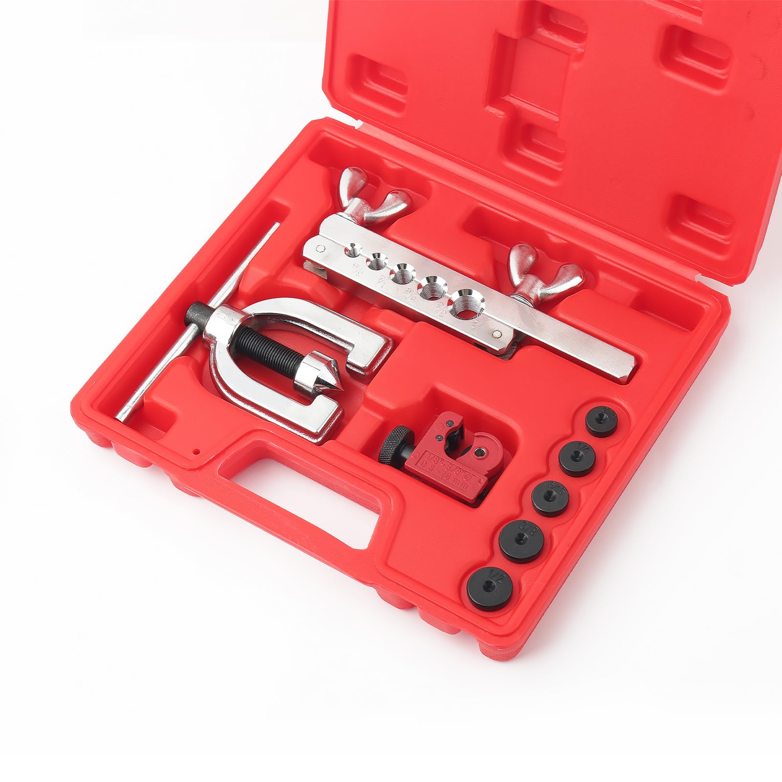 Snapklik.com : Double And Single Brake Line Flaring Tool Kit,Steel ...