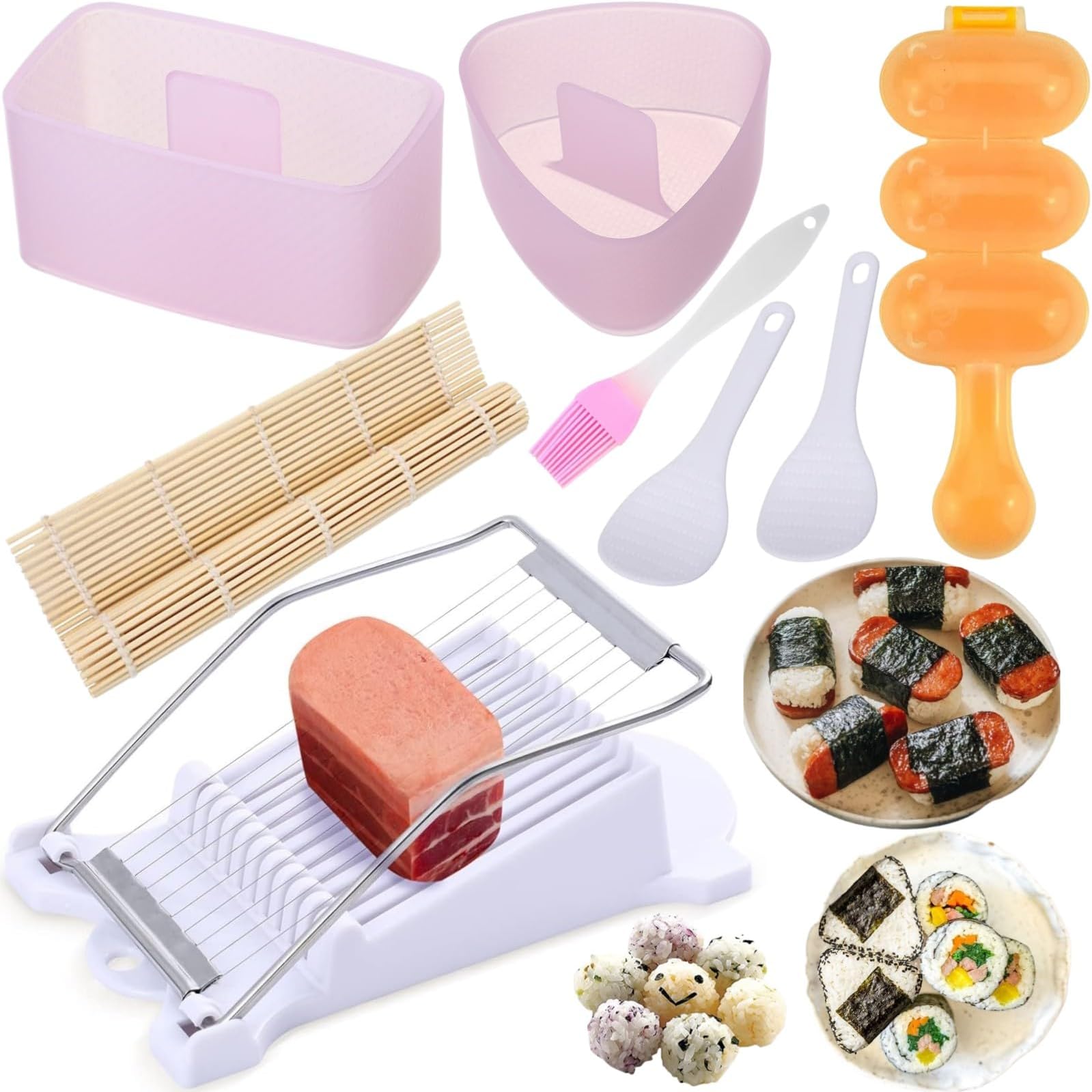 Amazon.com | NCYOEW Rice Ball Maker, Onigiri Shaper Mold Sushi Maker ...