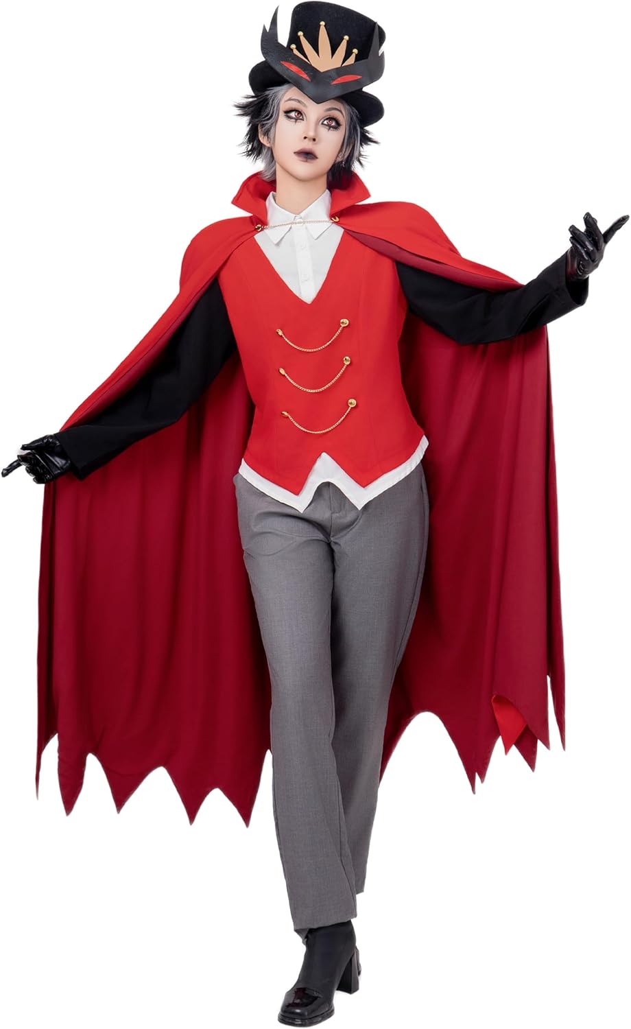 Amazon.com: OSIAS Anime Stolas Goetia Women Top Cloak Pants Cosplay ...