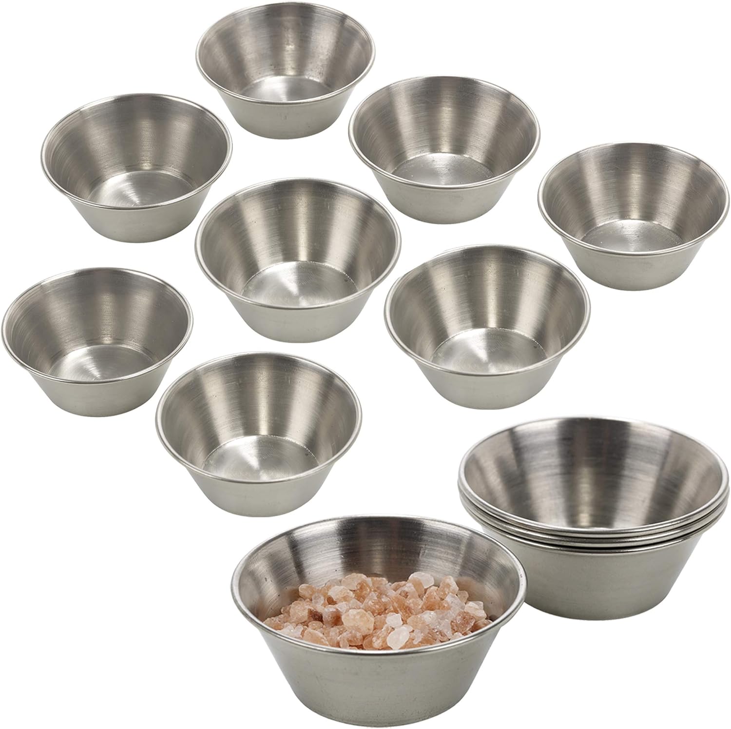 URBNLIVING Set of 12 Small Bowls Made of Stainless Steel Stackable ...