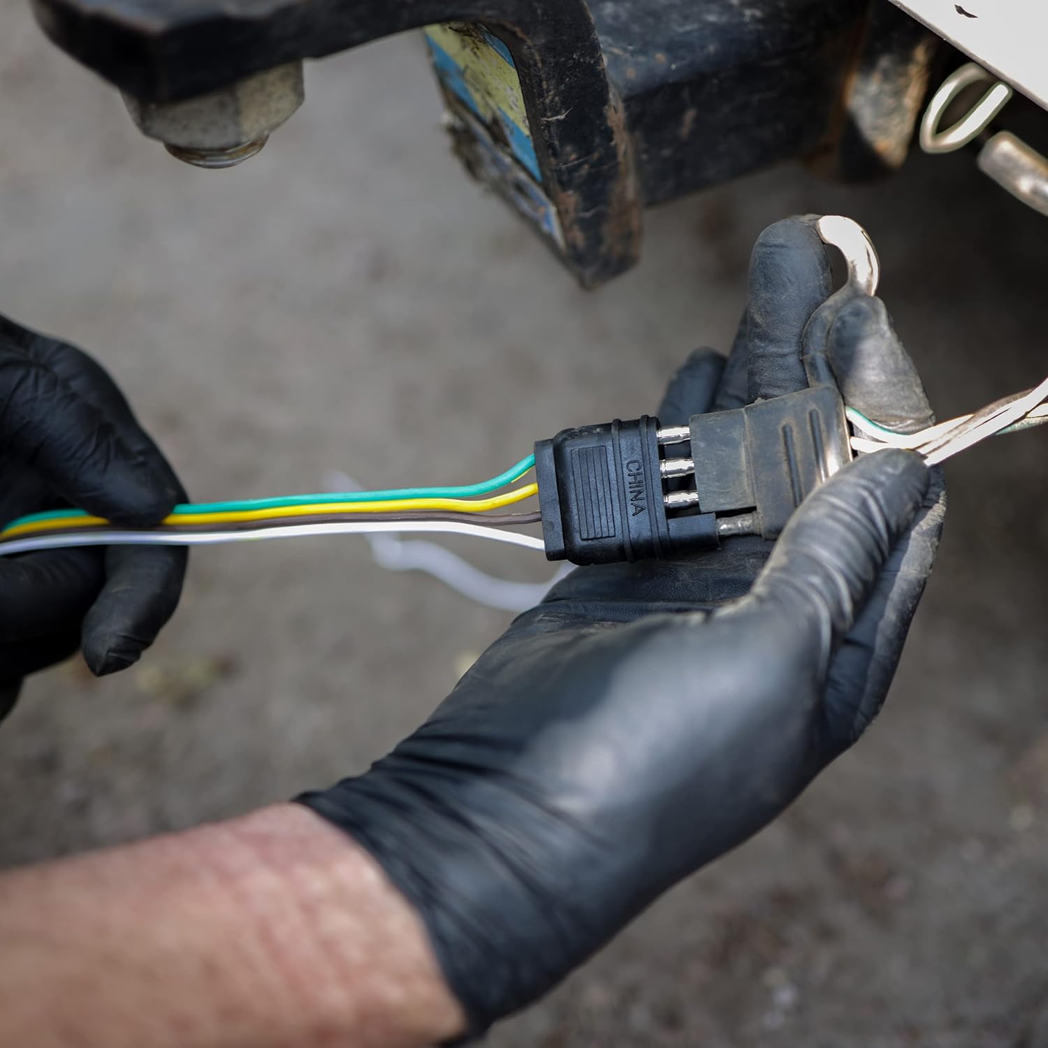 ABN Extensión de cable para remolque, 4 pies, enchufe plano de 4 pines ...