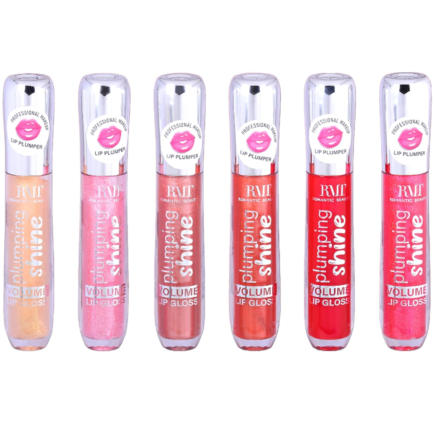 Amazon.com : Glam Lux Beauty Bundle RMT Plumping Shine Volume Lip Gloss, Plumping Plump & Pout ...