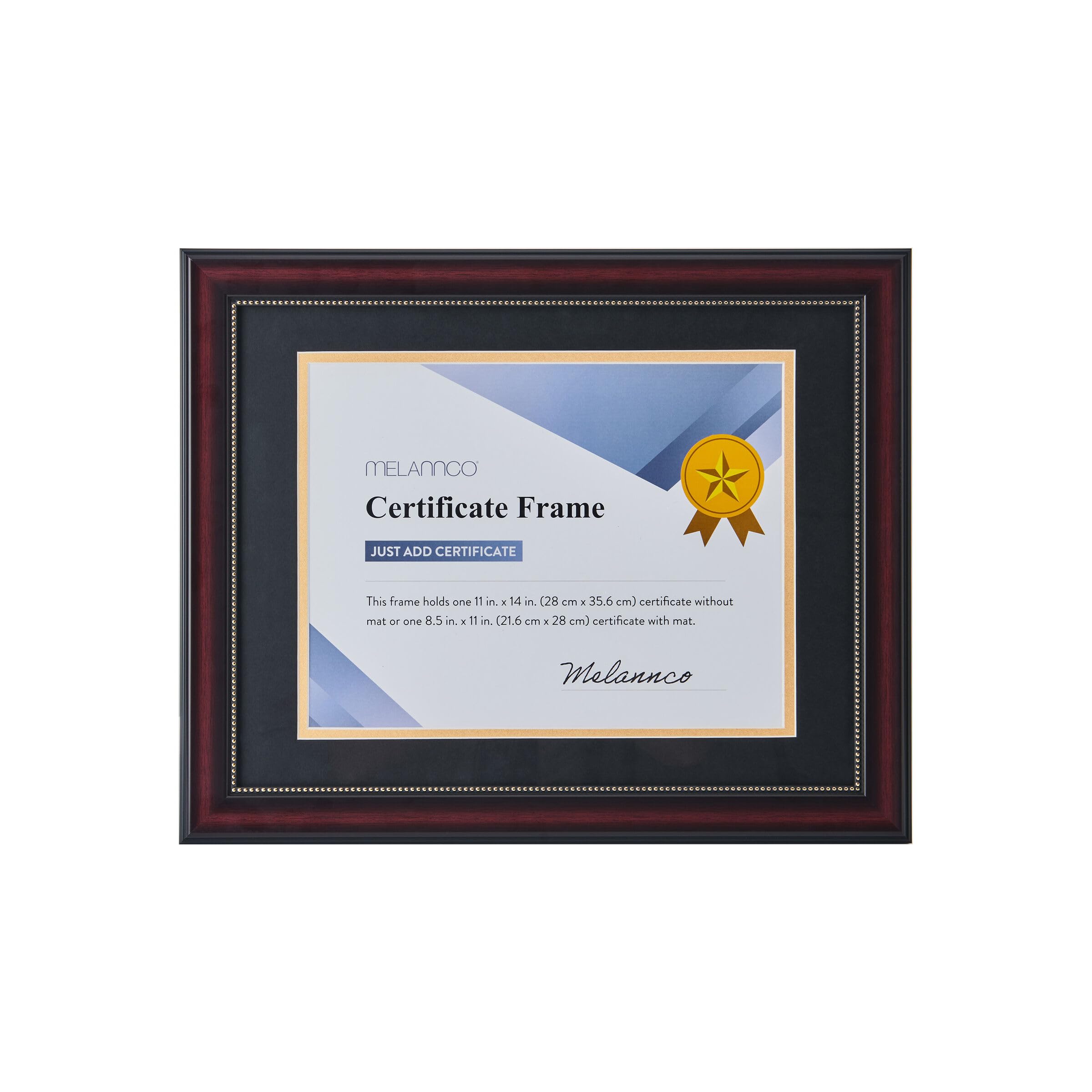 Snapklik.com : MELANNCO Wood Certificate Frame