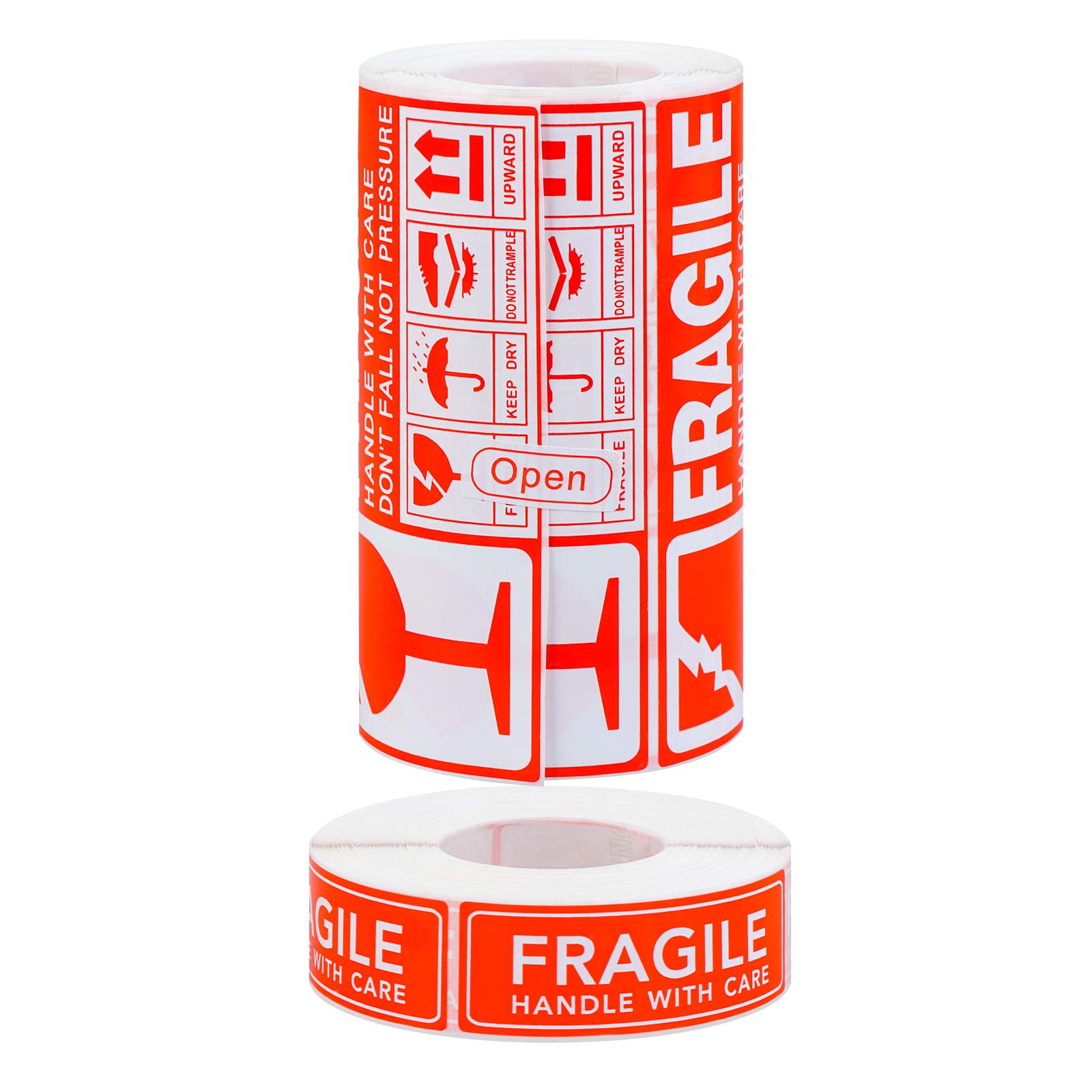 Buy 300Pcs Fragile Stickers Packing Stickers, with Red Fragile Warning ...