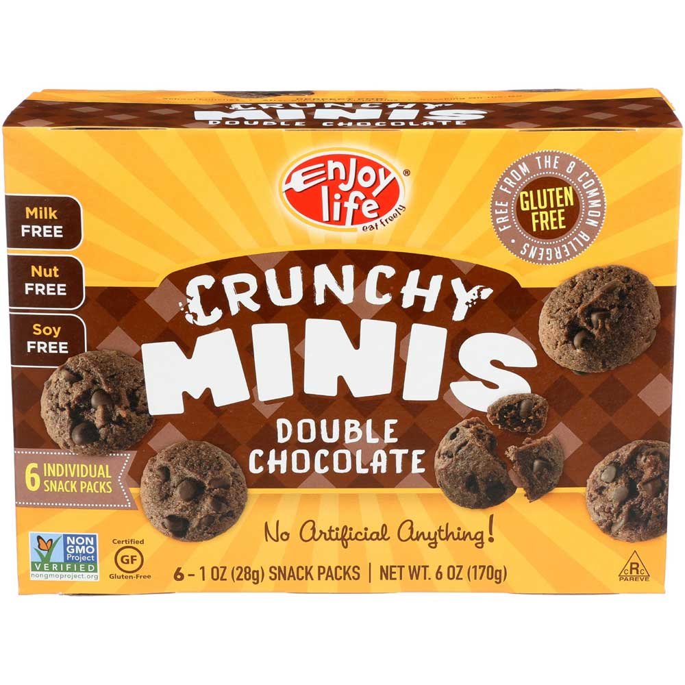 Amazon.com: Enjoy Life Crunchy Minis Double Chocolate Cookie, 6 Ounce ...