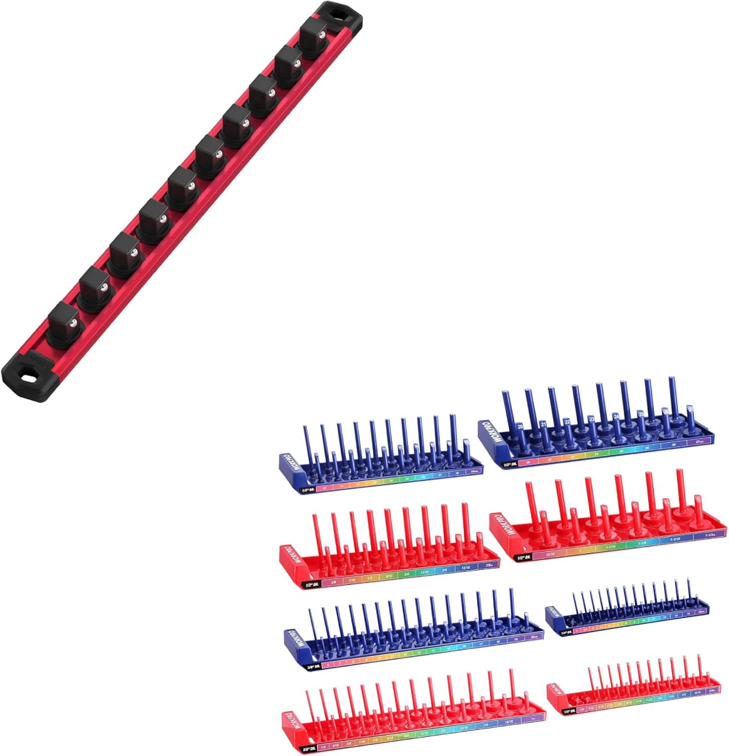 WORKPRO Magnetic Socket Organizer & Socket Organizer Set - Amazon.com