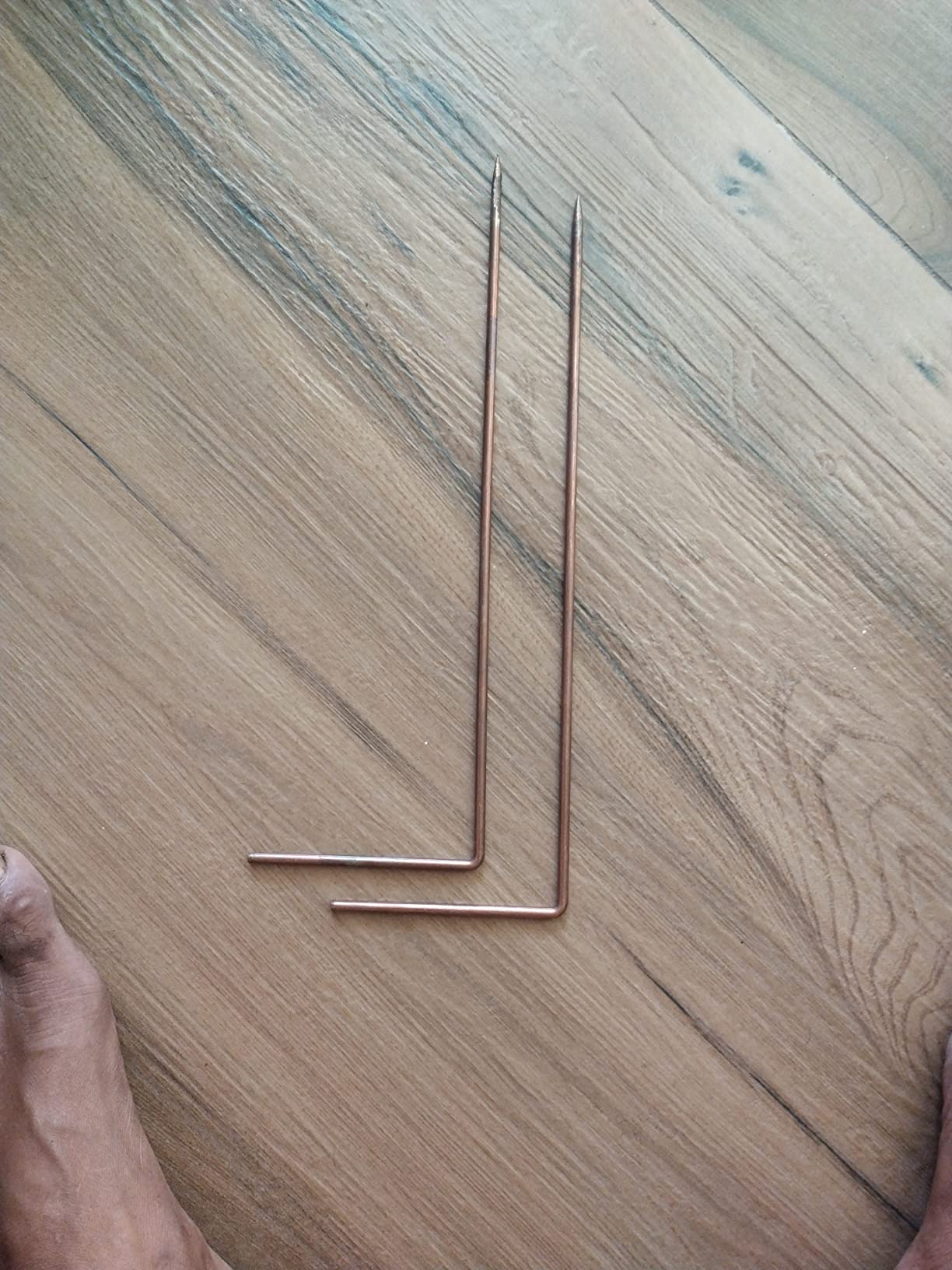 Crystu Copper Dowsing L Rods - Divining Rods Pair for Dowsing & Vastu ...