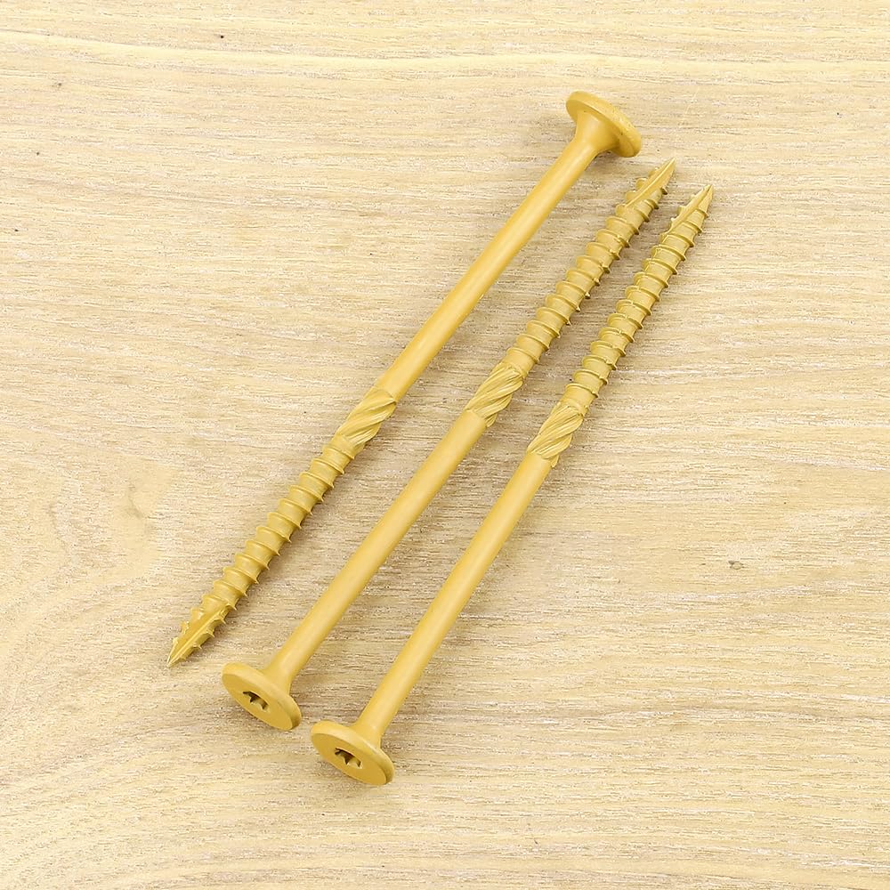 Snapklik.com : #14 X 8 Heavy-Duty Structural Deck & Lag Screws - Epoxy ...